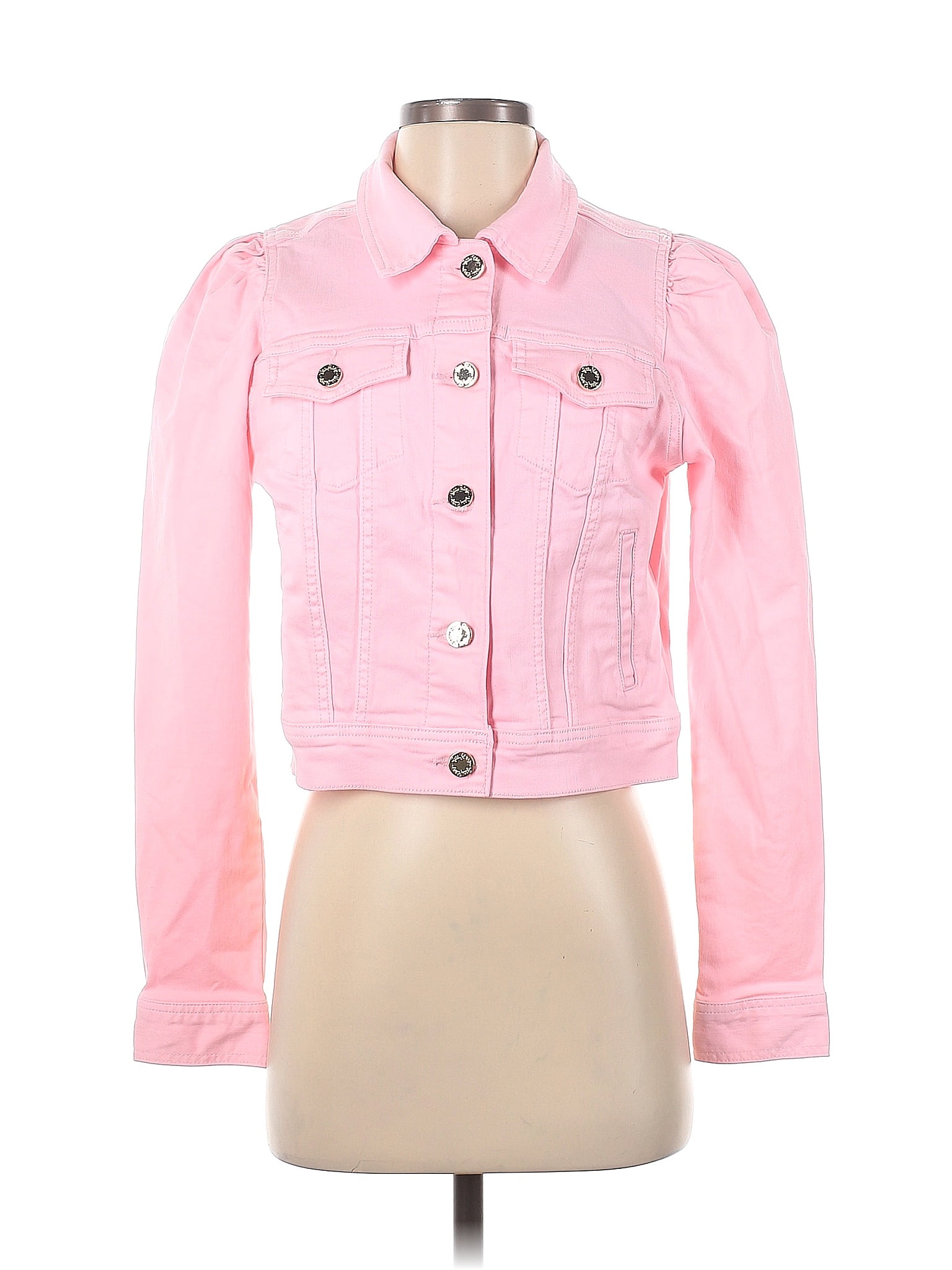 Lilly Pulitzer Solid Pink Denim Jacket Size S - 66% off | ThredUp