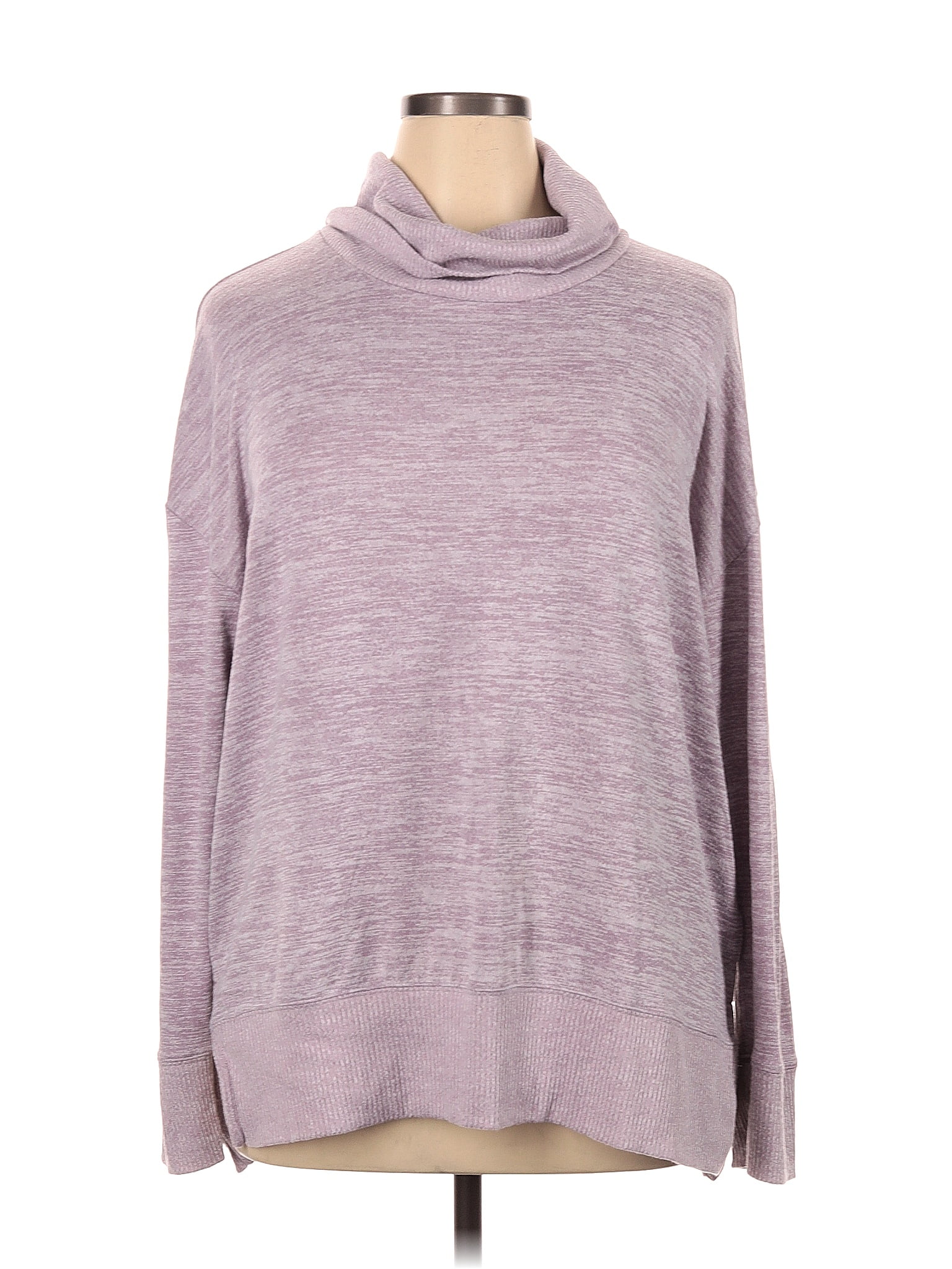 Gap Color Block Marled Purple Turtleneck Sweater Size Xl 77 Off