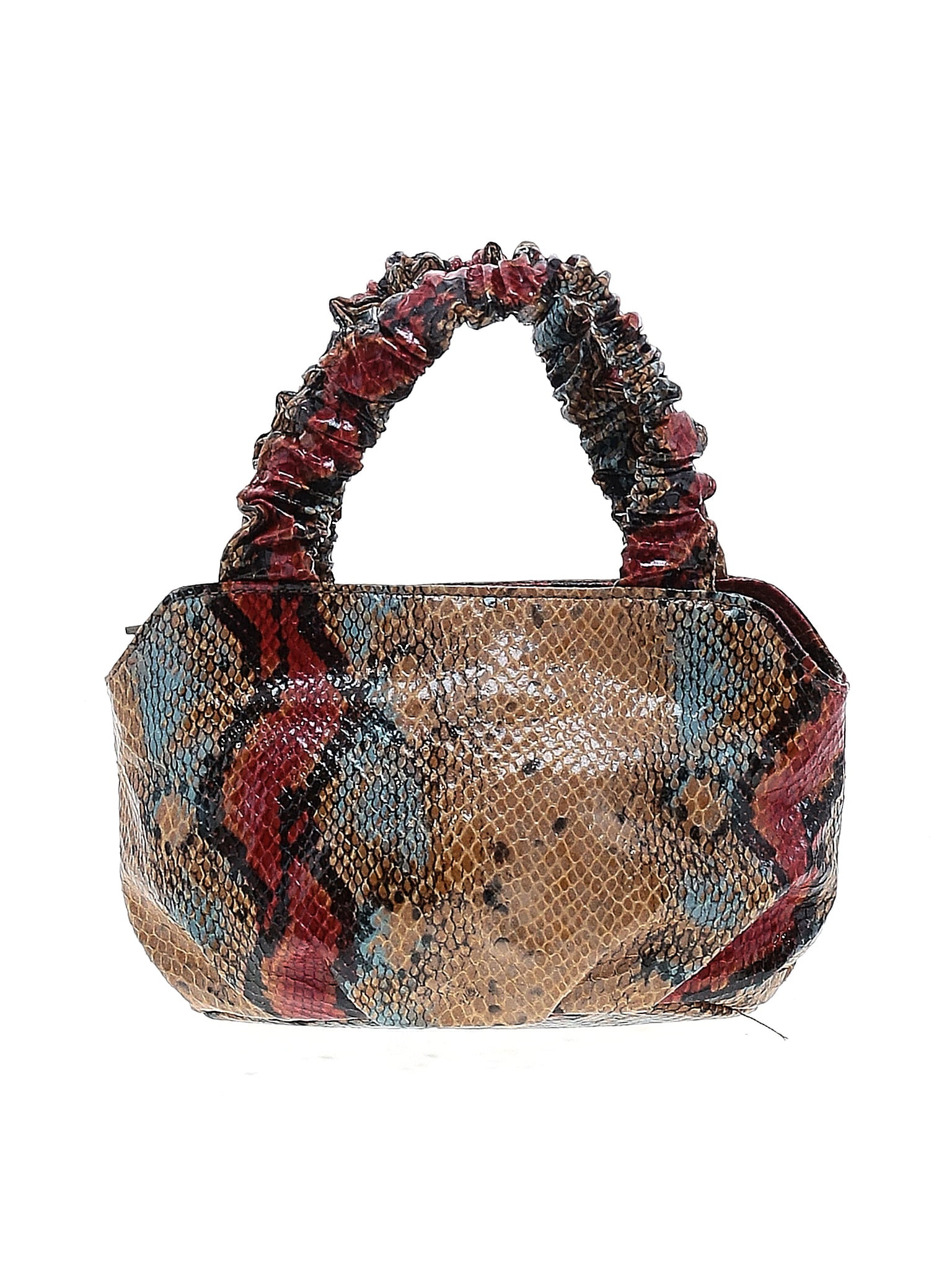 Anthropologie Snake Print Multi Color Brown Satchel One Size - 56% off ...