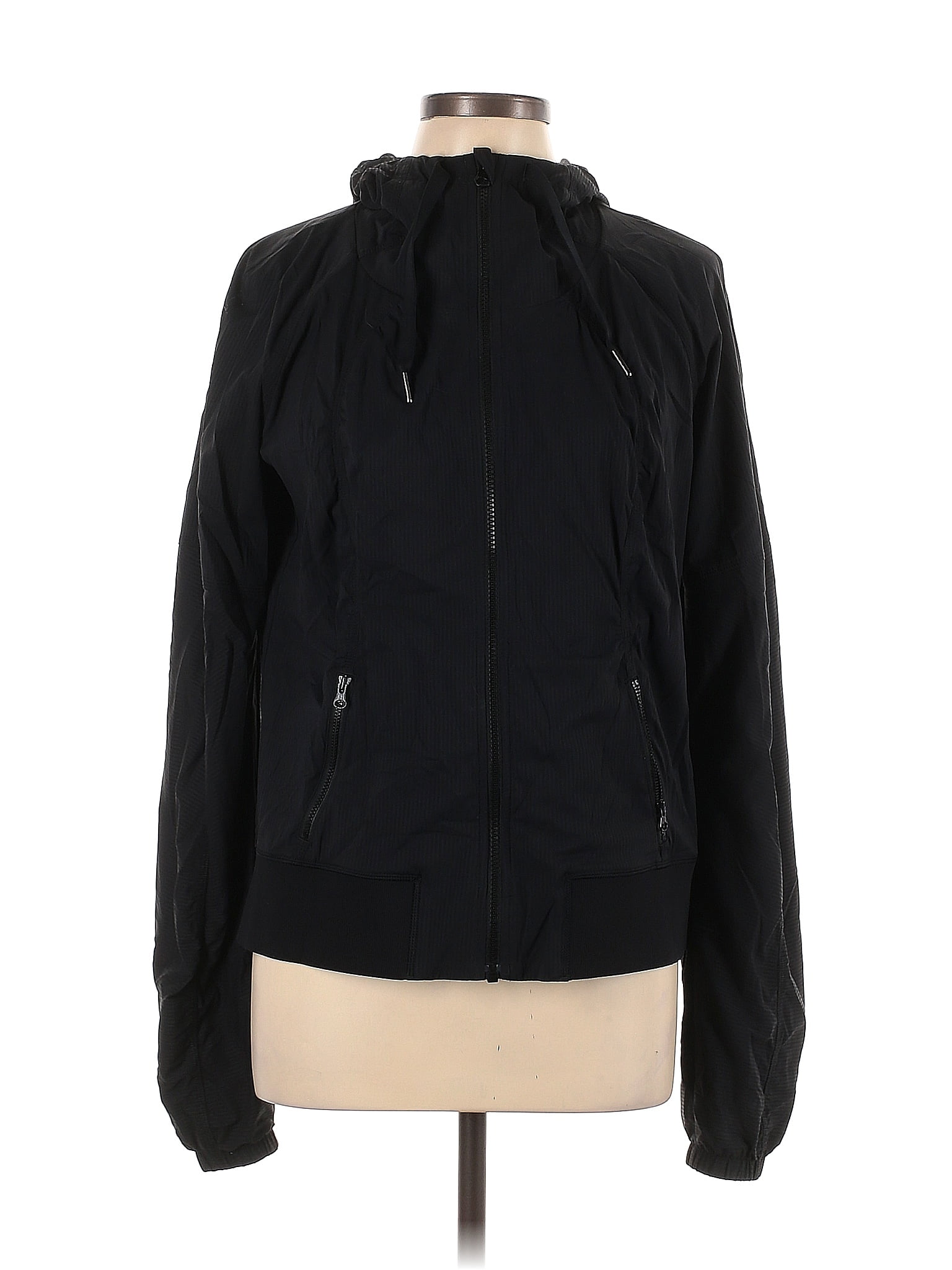 Lululemon Athletica Solid Black Jacket Size 12 - 57% off | ThredUp