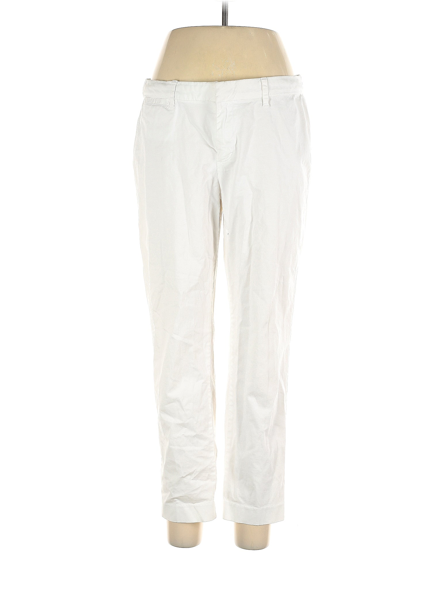 Crown & Ivy Solid White Dress Pants Size 12 - 51% off | ThredUp