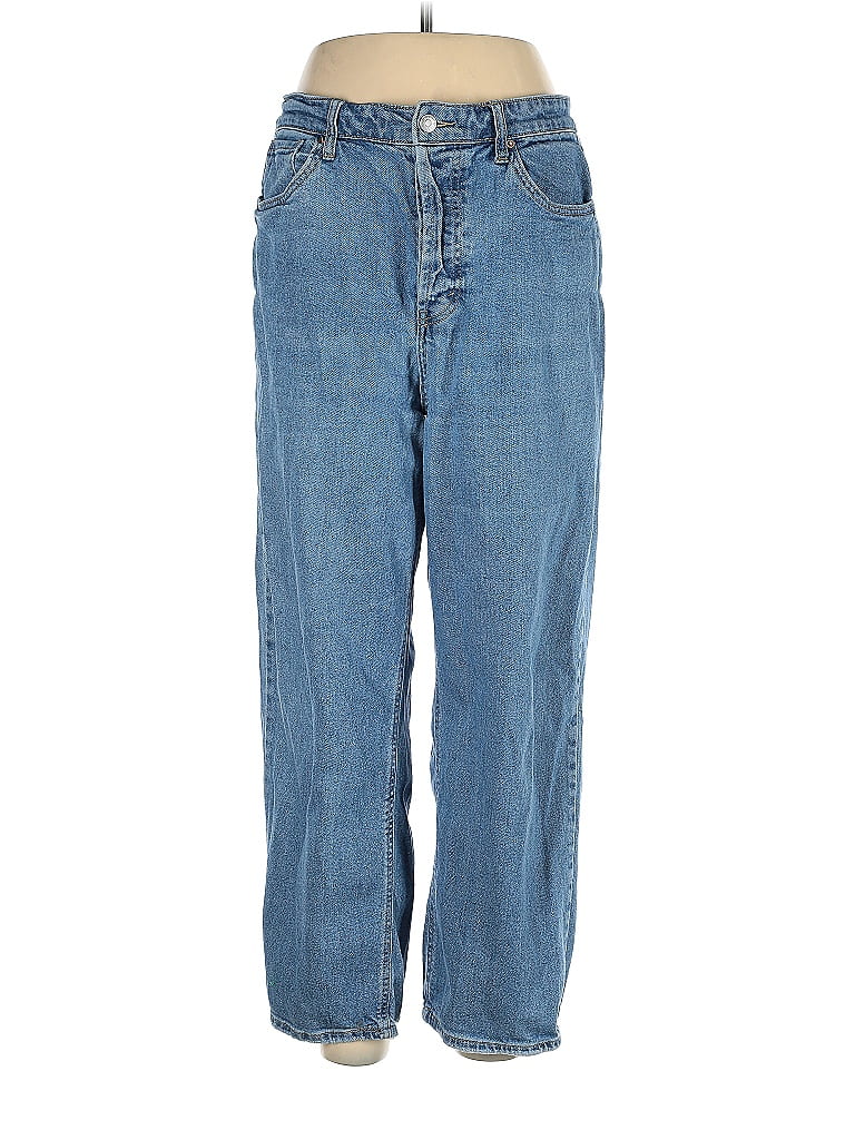 Wild Fable Solid Blue Jeans Size 12 - 37% off | ThredUp