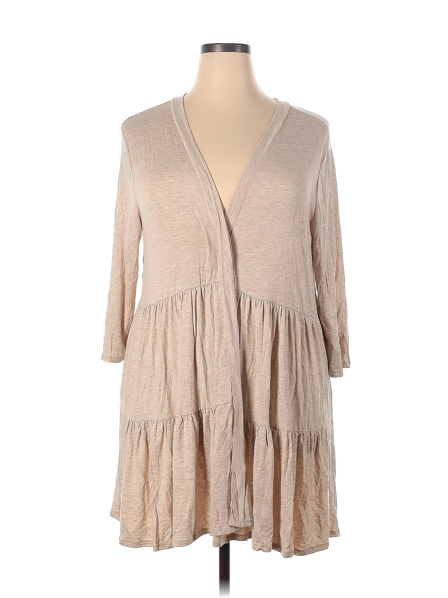 chic soul (chicsoul.com) Solid Tan Cardigan Size 2X (Plus) - 67% off ...