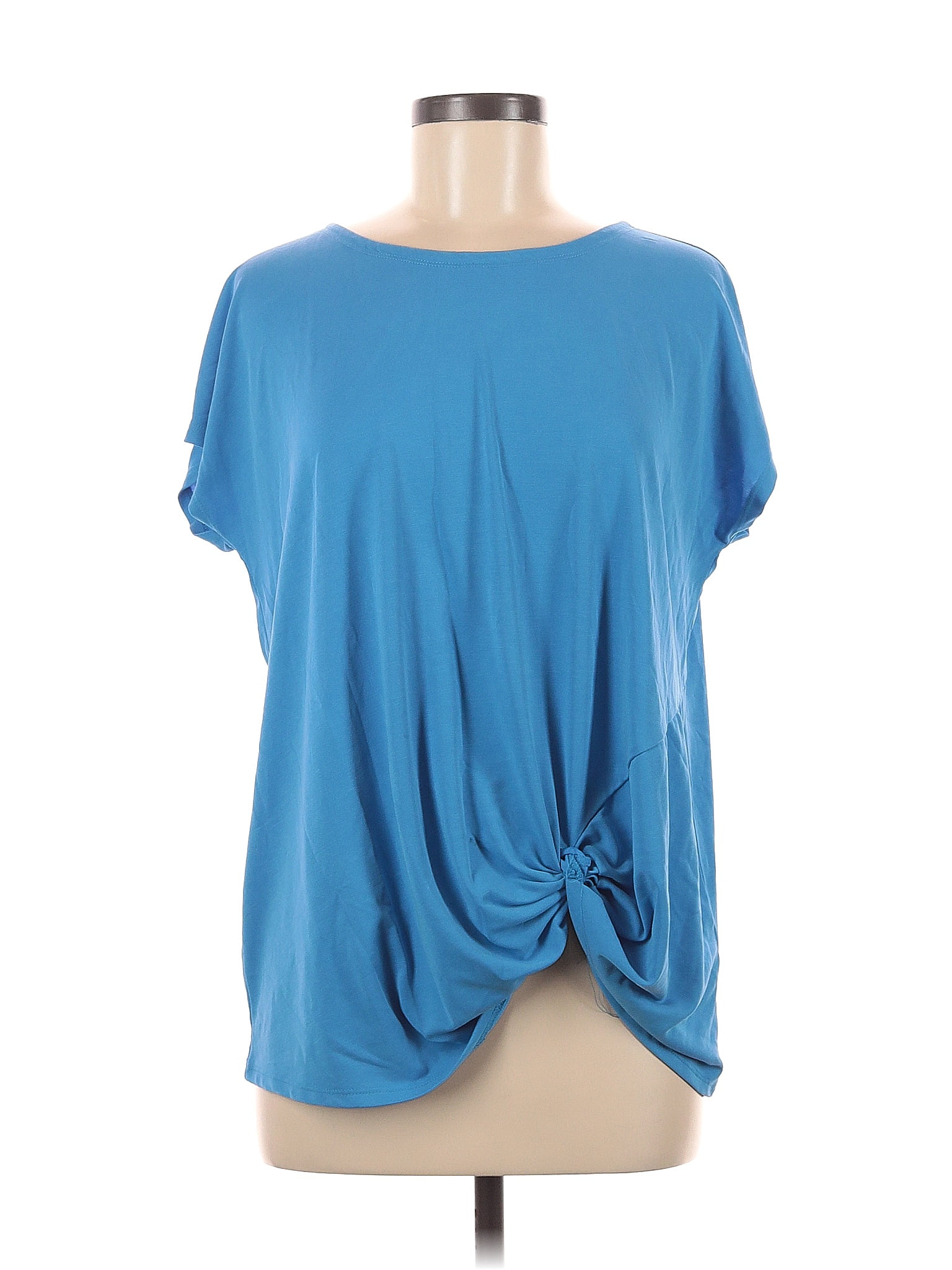 Double Zero Blue Short Sleeve Top Size M - 44% off | ThredUp