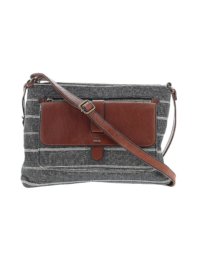Fossil Color Block Gray Crossbody Bag One Size - 65% off | ThredUp
