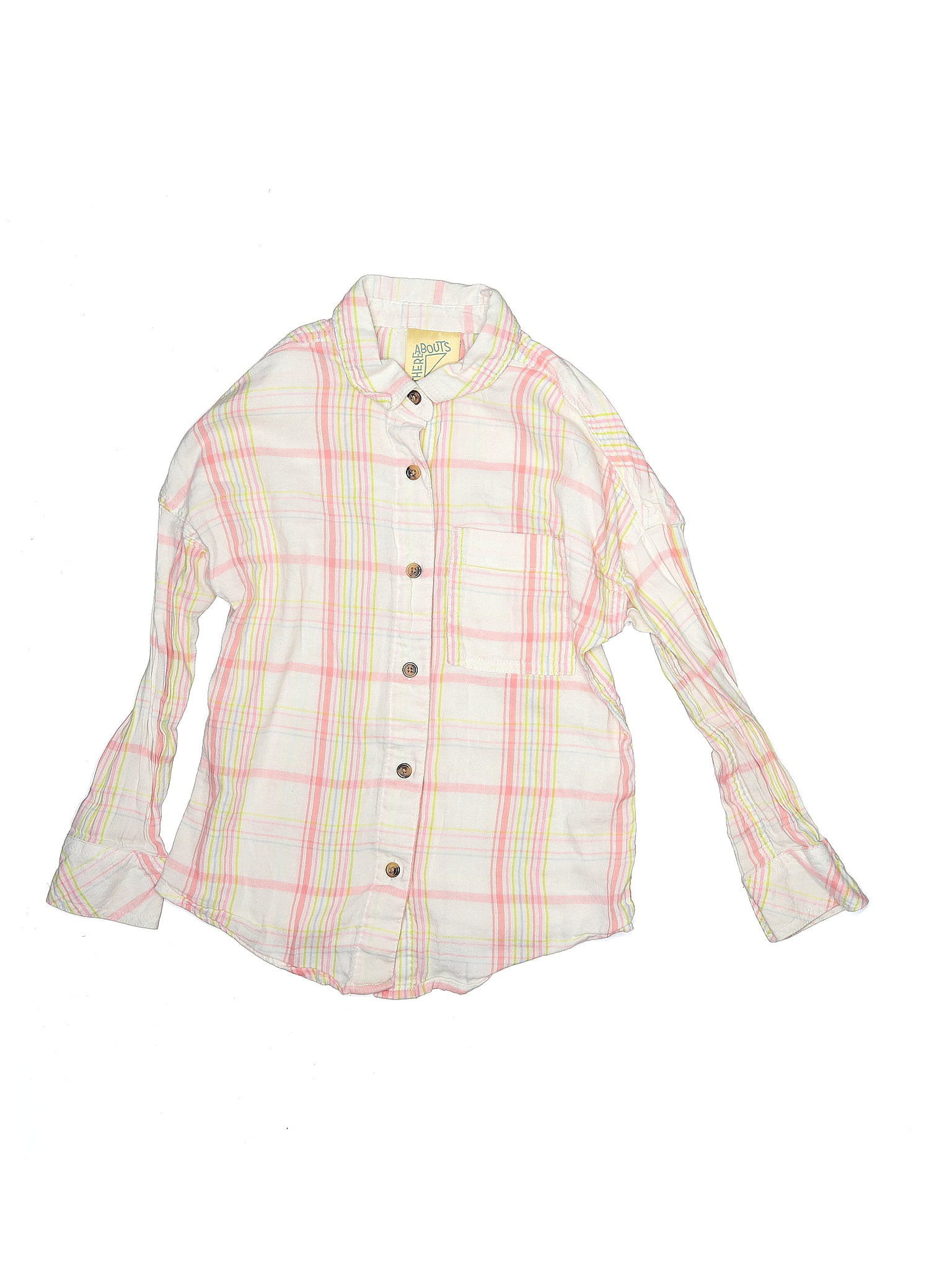 Thereabouts Plaid Pink Long Sleeve Button-Down Shirt Size X-Small (Kids) - 63% off | ThredUp