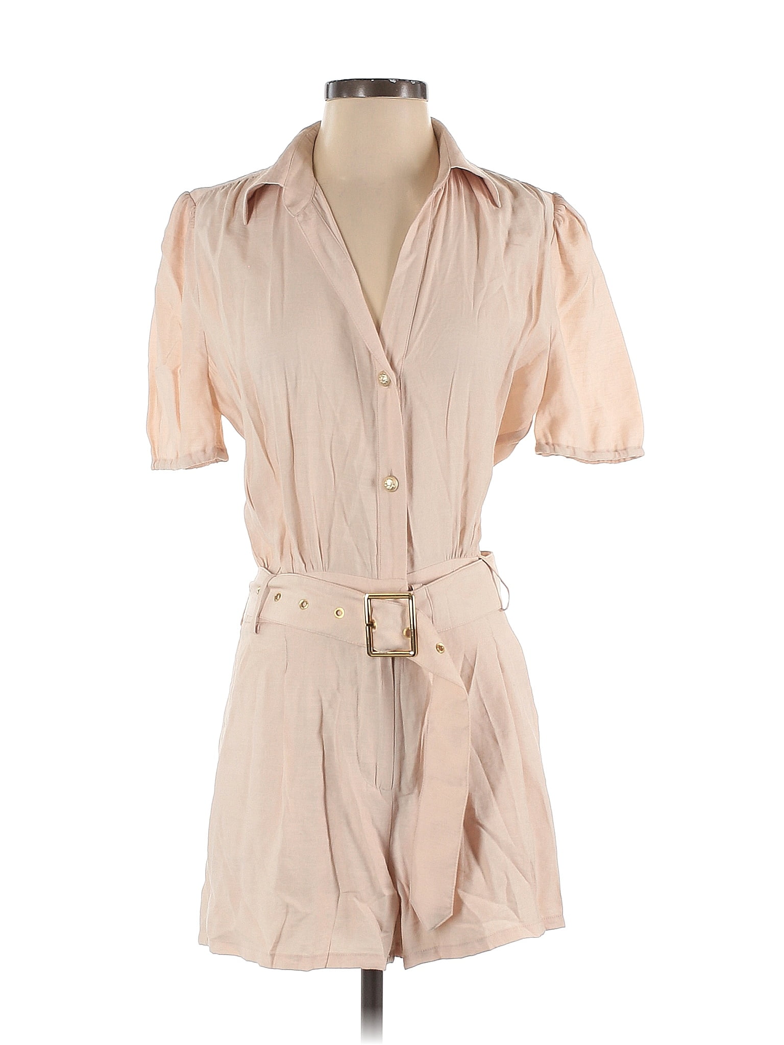 Generation Love Solid Tan Romper Size 4 - 71% off | ThredUp