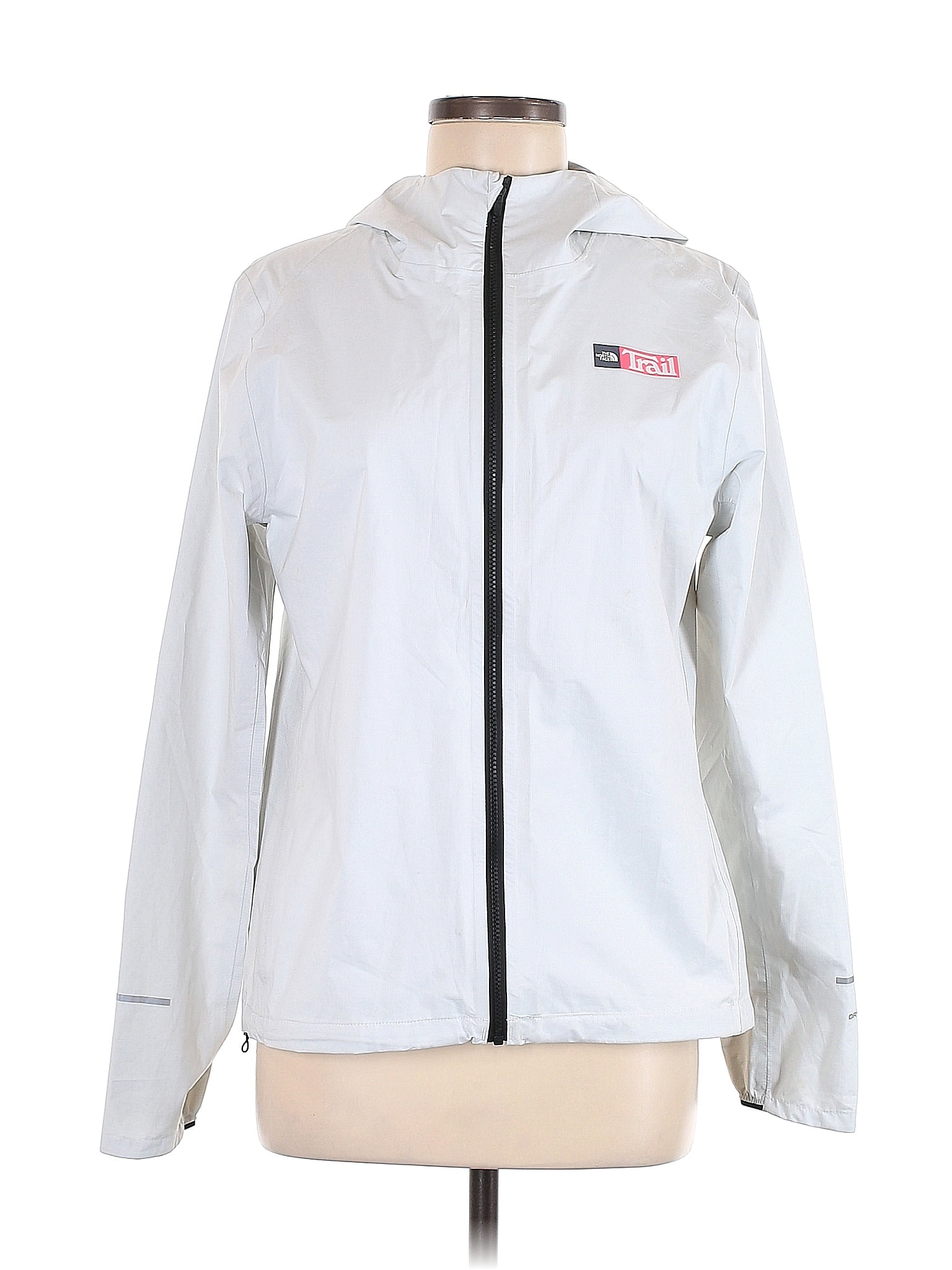 The North Face Solid White Windbreaker Size M - 69% off | ThredUp