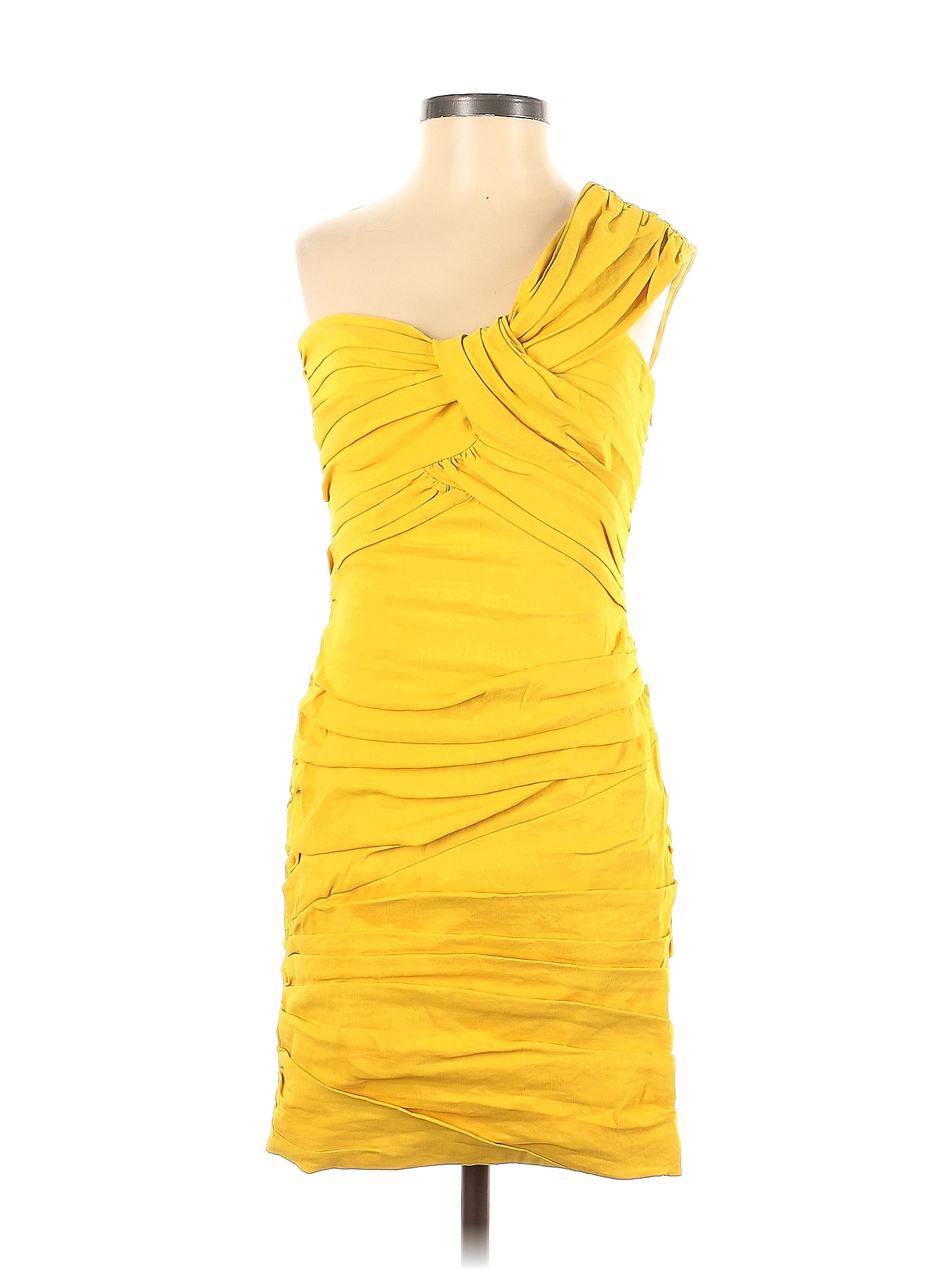 A.L.C. Solid Yellow Cocktail Dress Size 00 - 74% off | ThredUp