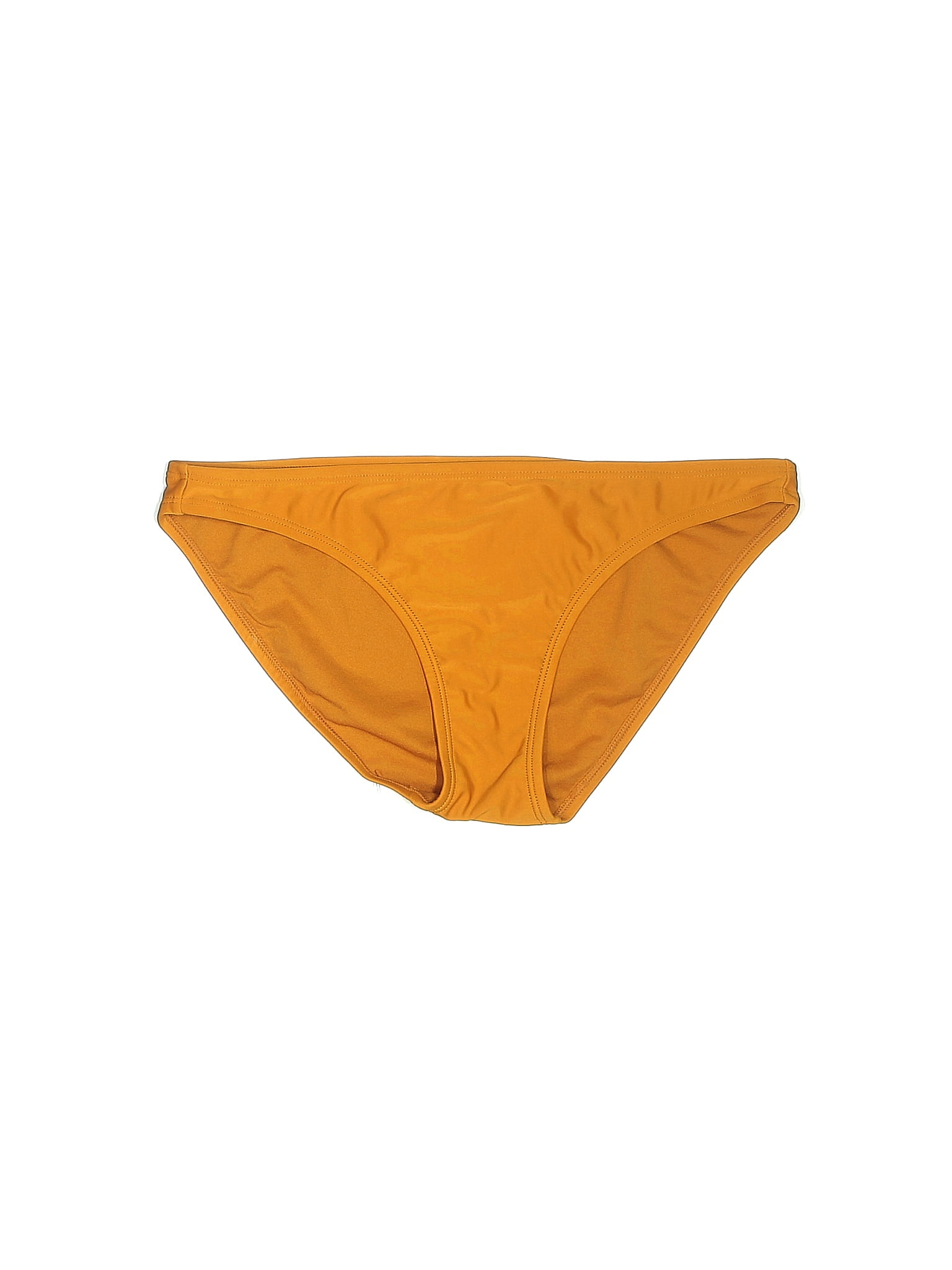 Xhilaration 100 Recycled Plastic Solid Gold Swimsuit Bottoms Size M