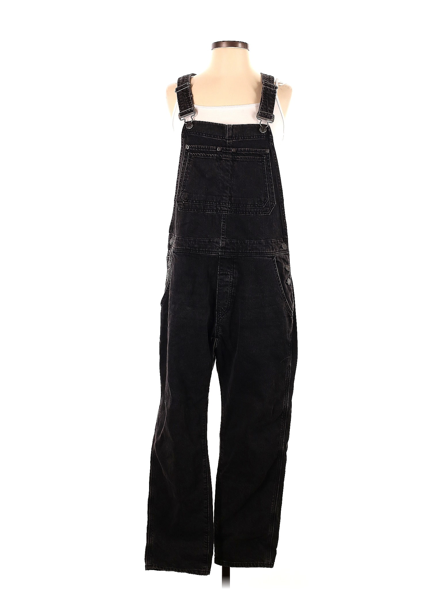 Gap Solid Black Overalls Size S - 58% off | ThredUp