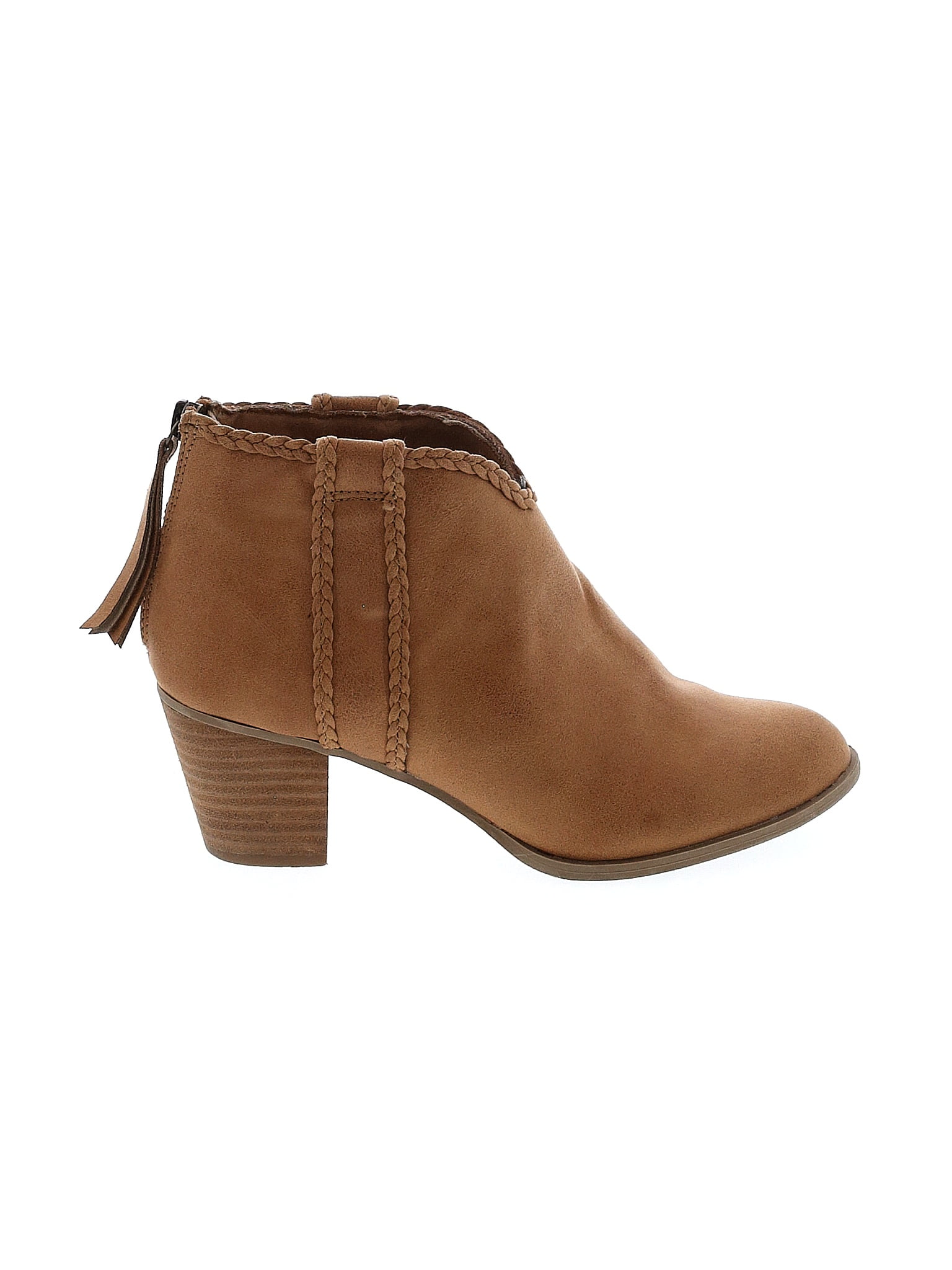 REPORT Solid Brown Tan Ankle Boots Size 7 - 64% off | ThredUp
