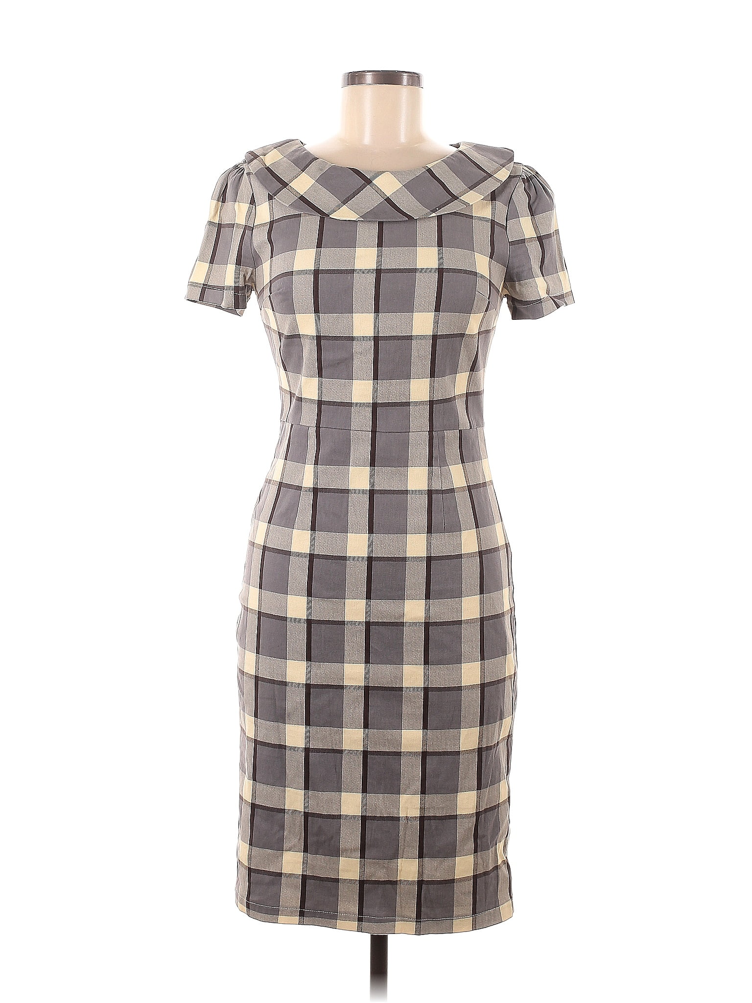 Liza Luxe Plaid Houndstooth Argyle Checkered-gingham Grid Gray Casual ...