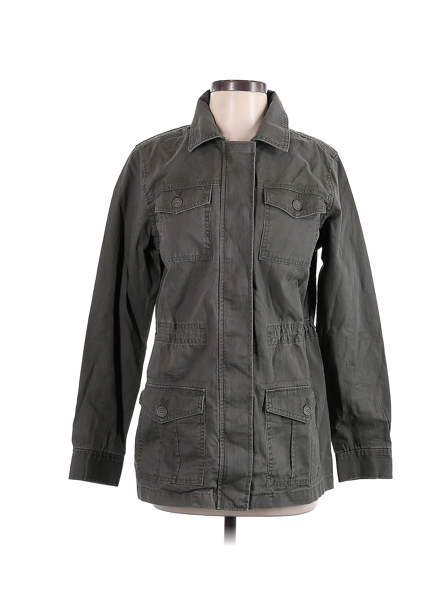 A New Day 100% Cotton Solid Gray Jacket Size S - 39% off | ThredUp