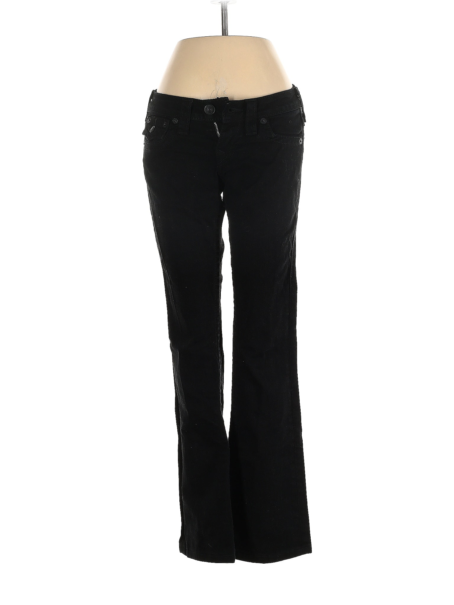 True Religion Outlet 100% Cotton Solid Black Jeans 24 Waist - 65% off ...