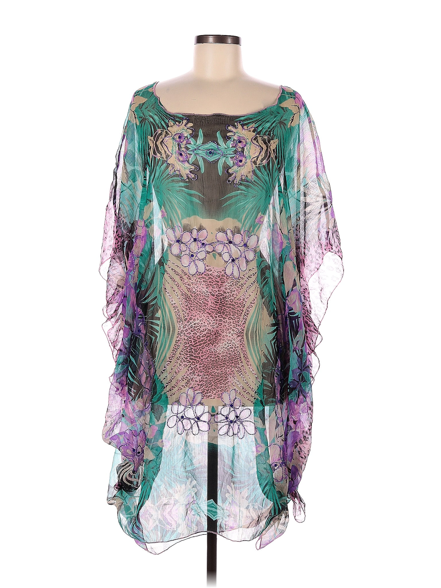 Cleopatra Multi Color Purple Swimsuit Cover Up One Size - 36% off | ThredUp