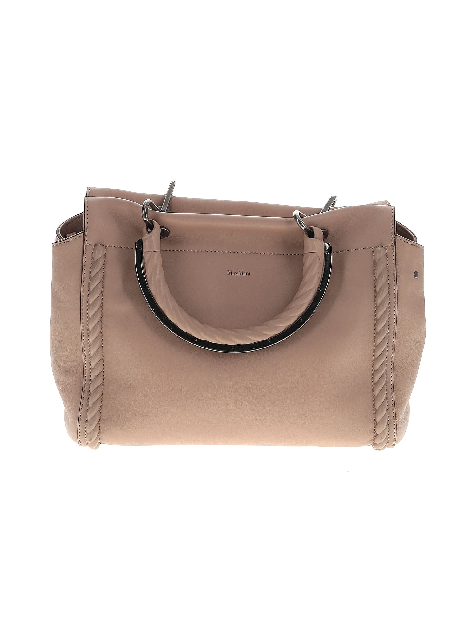 Max Mara 100% Leather Solid Tan Leather Satchel One Size - 73% off ...