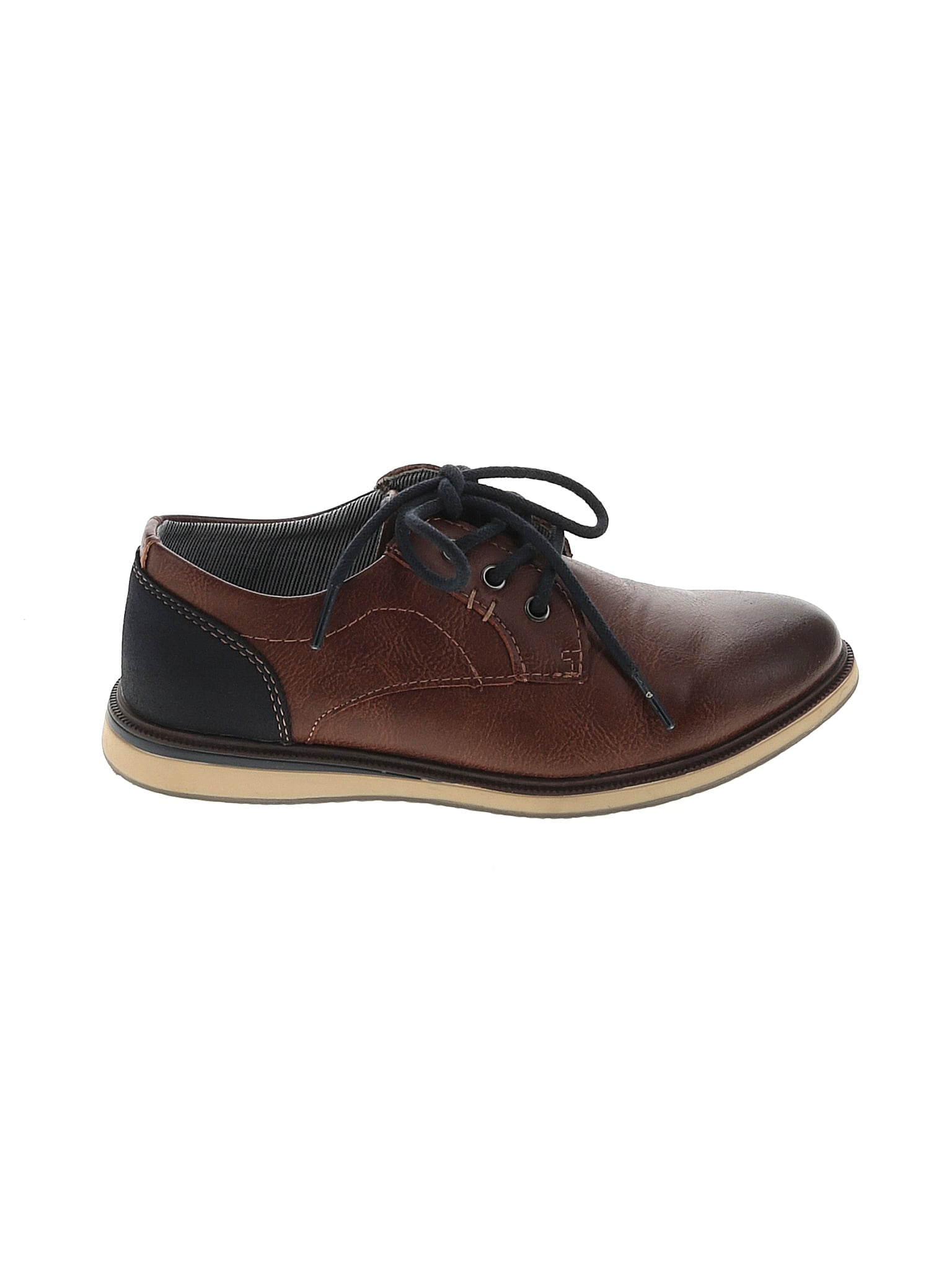 Max + Jake Color Block Solid Brown Dress Shoes Size 1 - 47% off | ThredUp