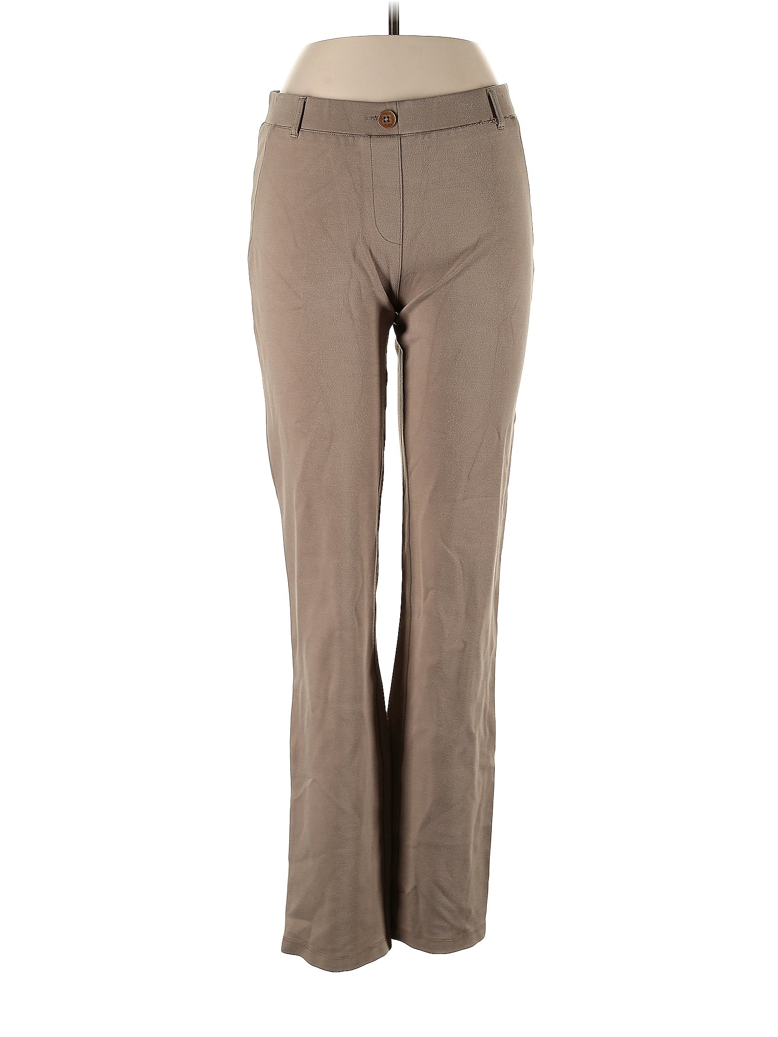 Betabrand Solid Brown Casual Pants Size L - 69% off | ThredUp