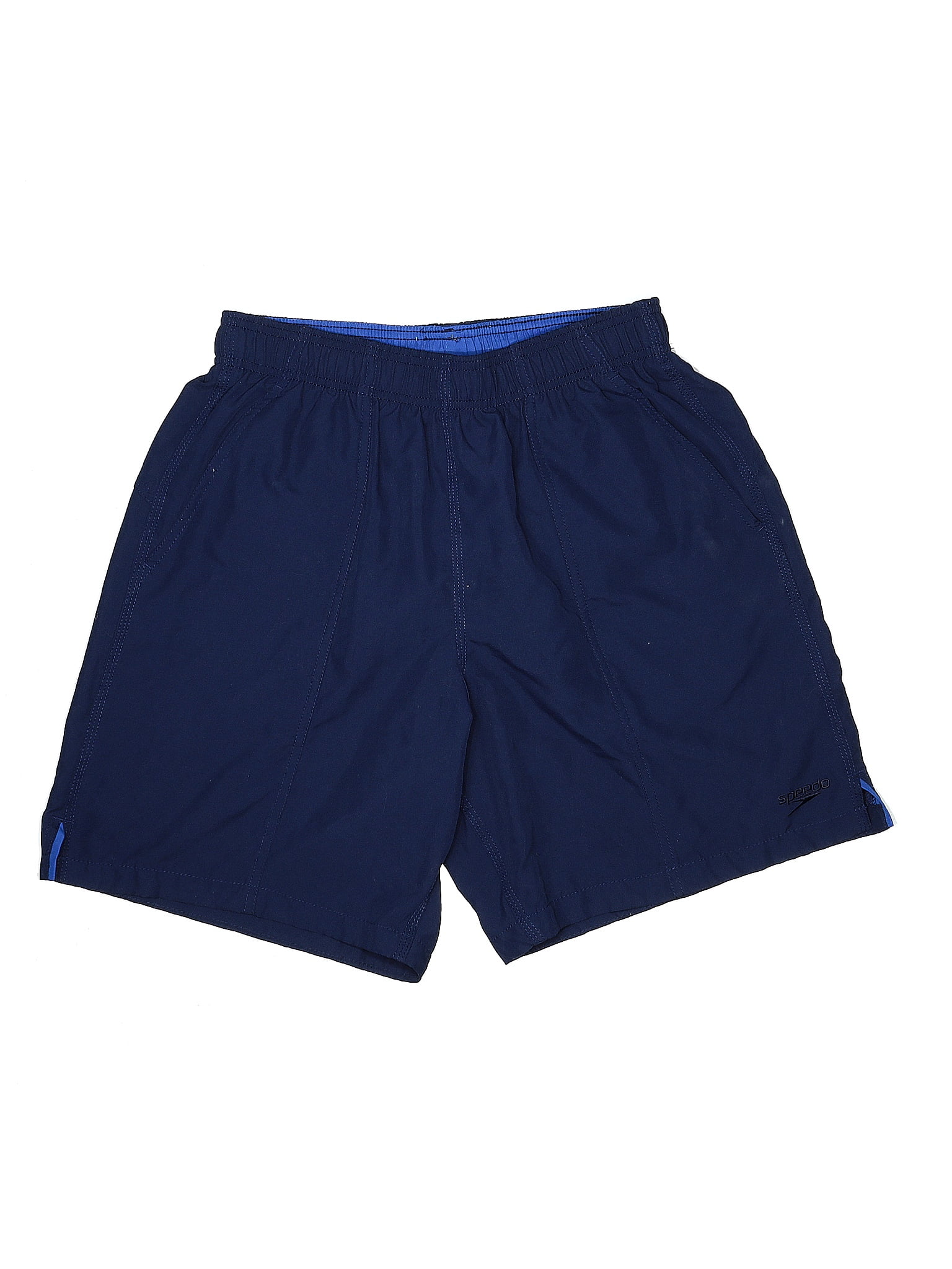 Speedo 100% Polyester Solid Navy Blue Board Shorts Size M - 32% off ...