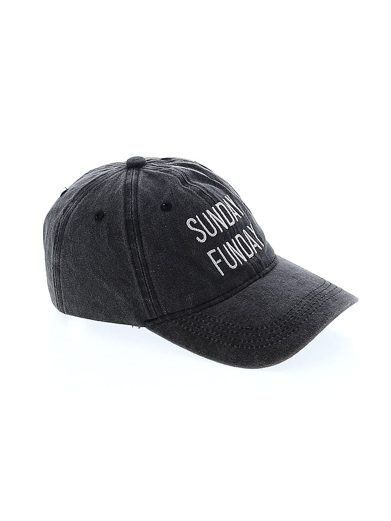 Unbranded 100% Cotton Solid Gray Black Baseball Cap One Size - 44% off ...