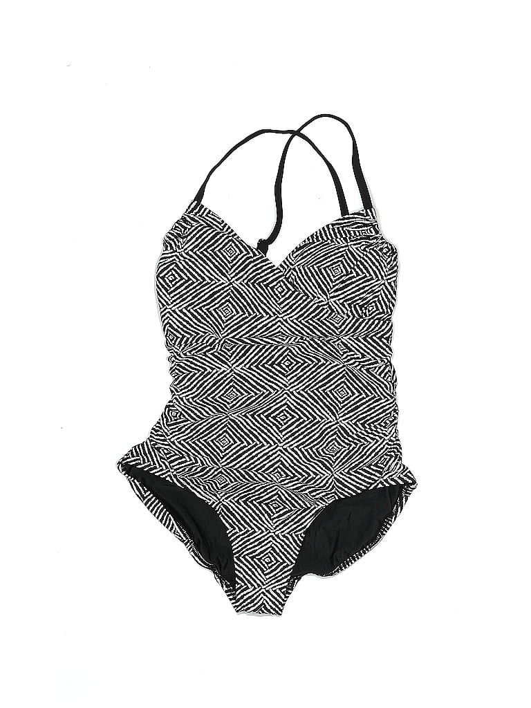 Calia by Carrie Underwood Multi Color Silver One Piece Swimsuit Size 6 ...