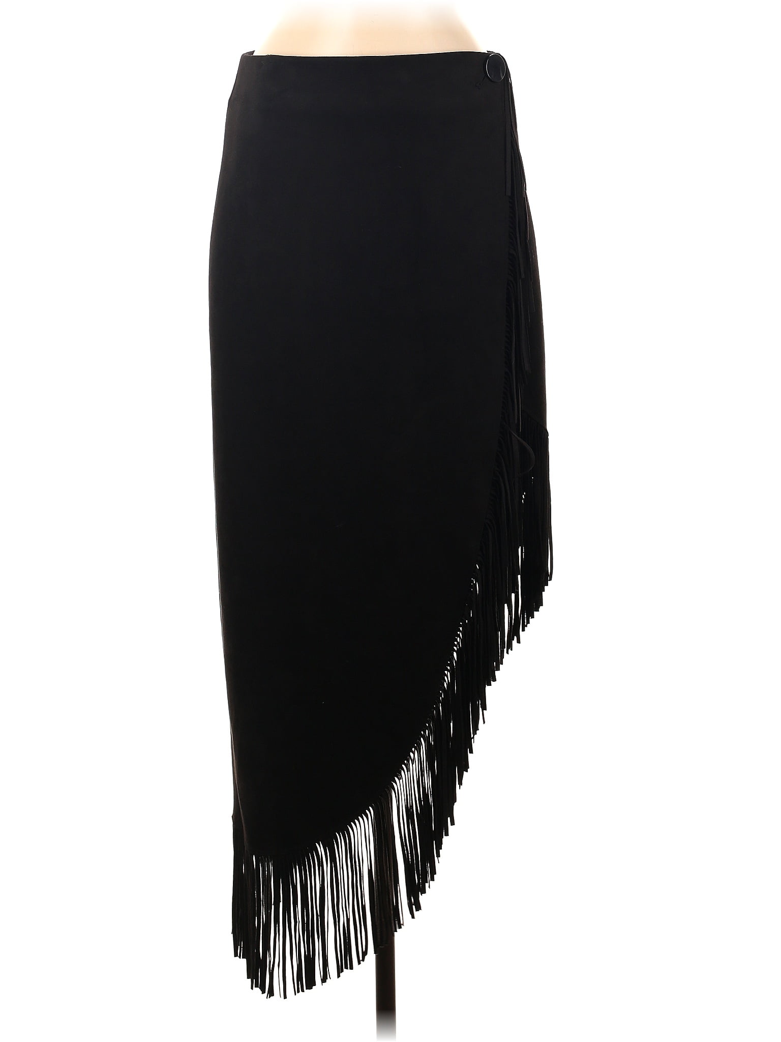 Zara 100 Polyester Solid Black Casual Skirt Size M 45 Off Thredup