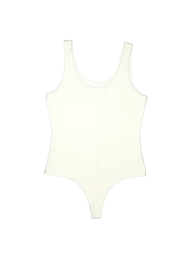 Versona Solid White Ivory Bodysuit Size M - 50% off | ThredUp