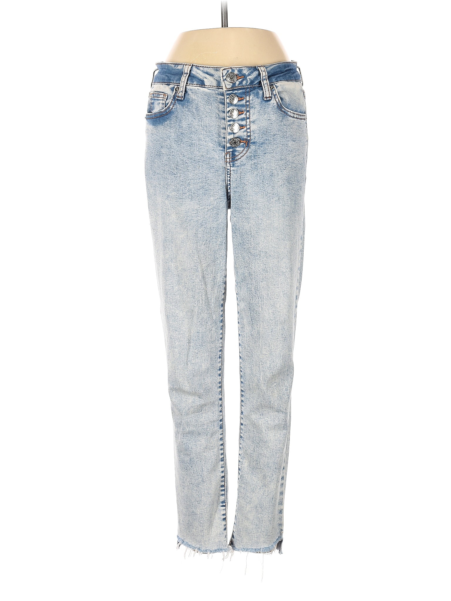 Wild Fable Solid Blue Jeans Size 2 - 43% off | ThredUp