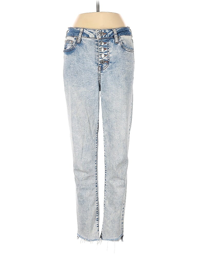 Wild Fable Solid Blue Jeans Size 2 - 43% off | ThredUp