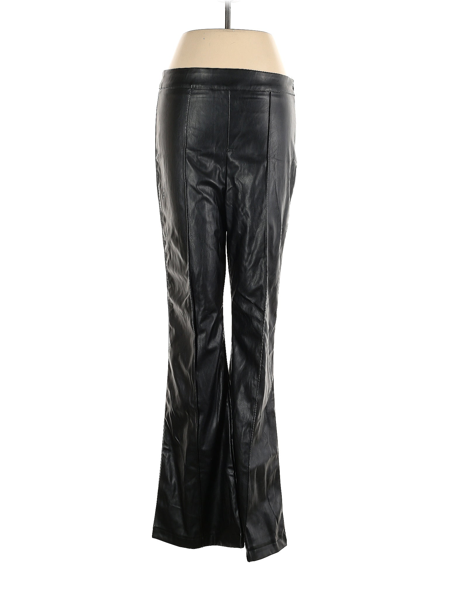 Princess Polly Solid Black Faux Leather Pants Size 8 - 68% off | ThredUp
