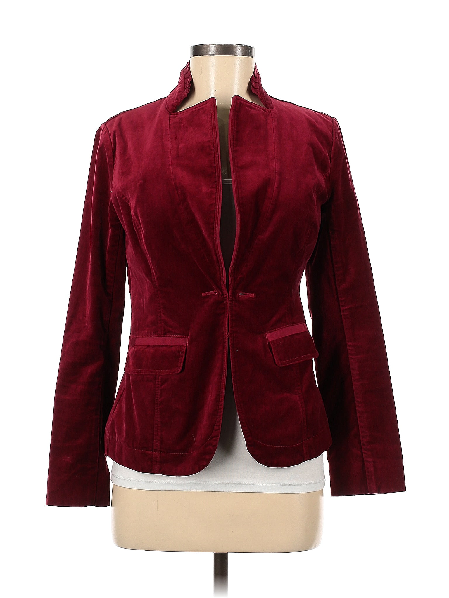 White House Black Market Solid Maroon Burgundy Jacket Size 0 - 73% off ...