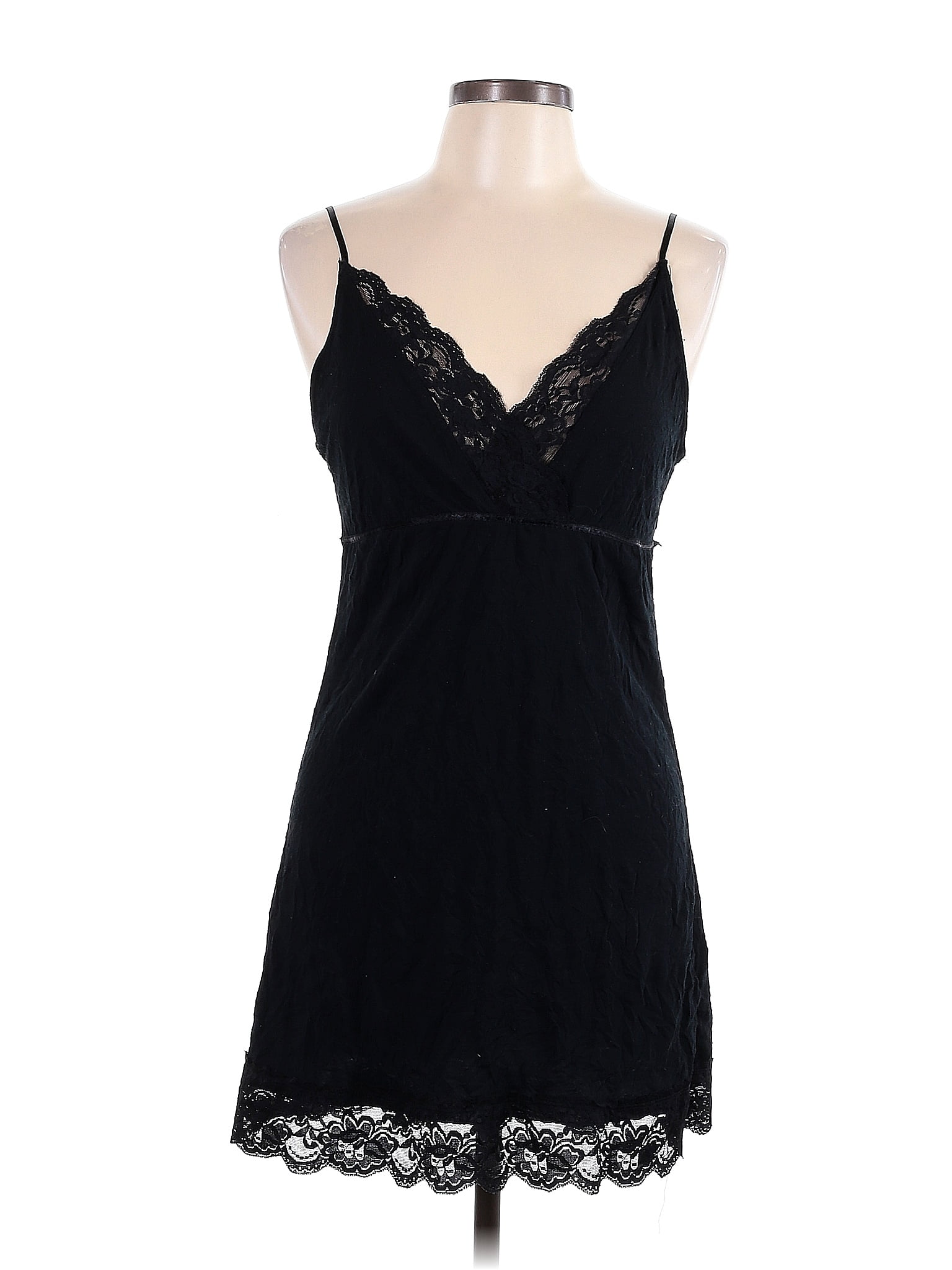 Razzle Dazzle 100% Polyester Solid Black Casual Dress Size L - 60% off ...