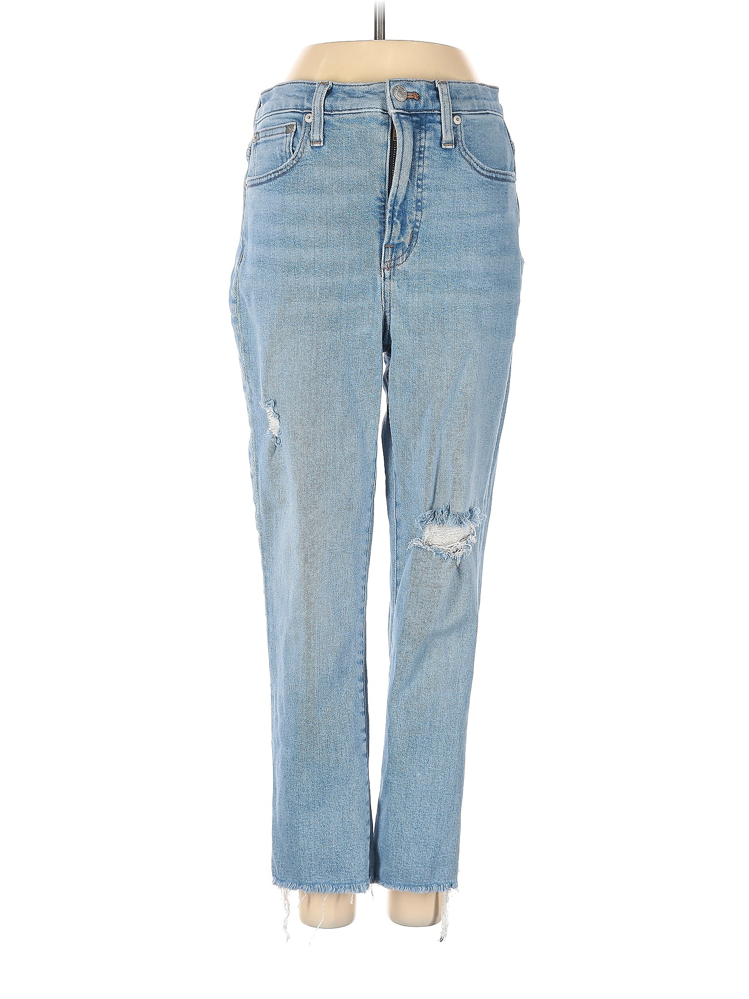 Madewell Solid Blue The Petite Perfect Vintage Jean in Coffey Wash ...