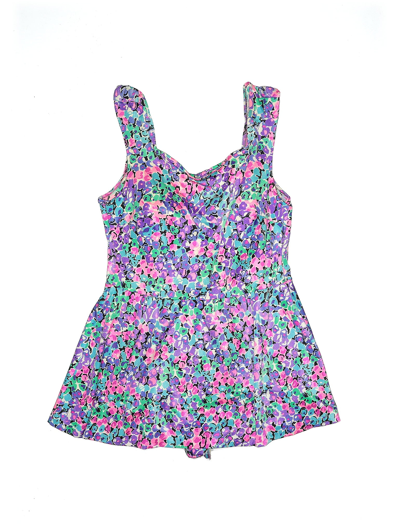 Gabar Floral Multi Color Purple One Piece Swimsuit Size 16 - 59% off ...