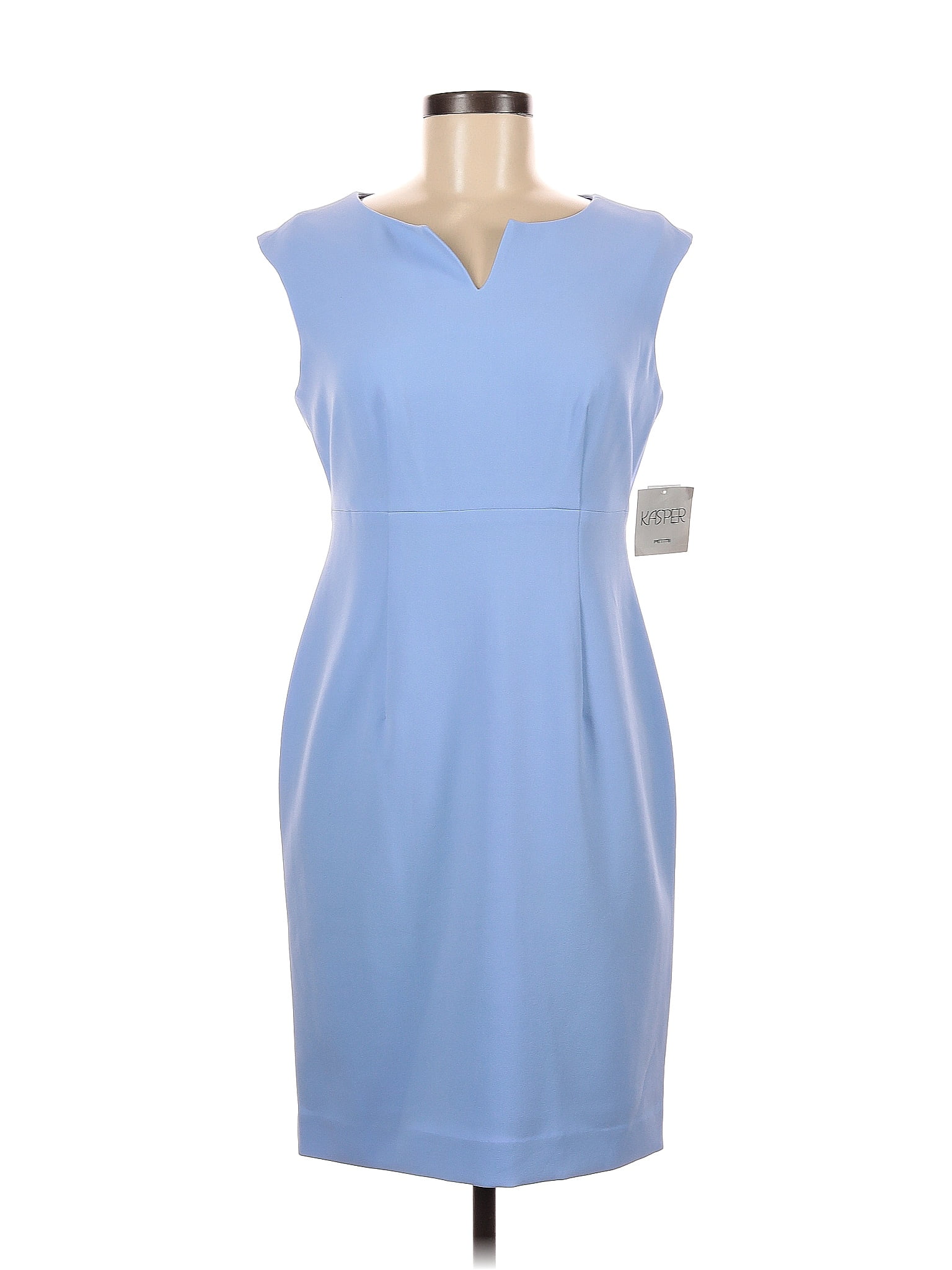 Kasper Blue Casual Dress Size 6 (Petite) - 70% off | ThredUp