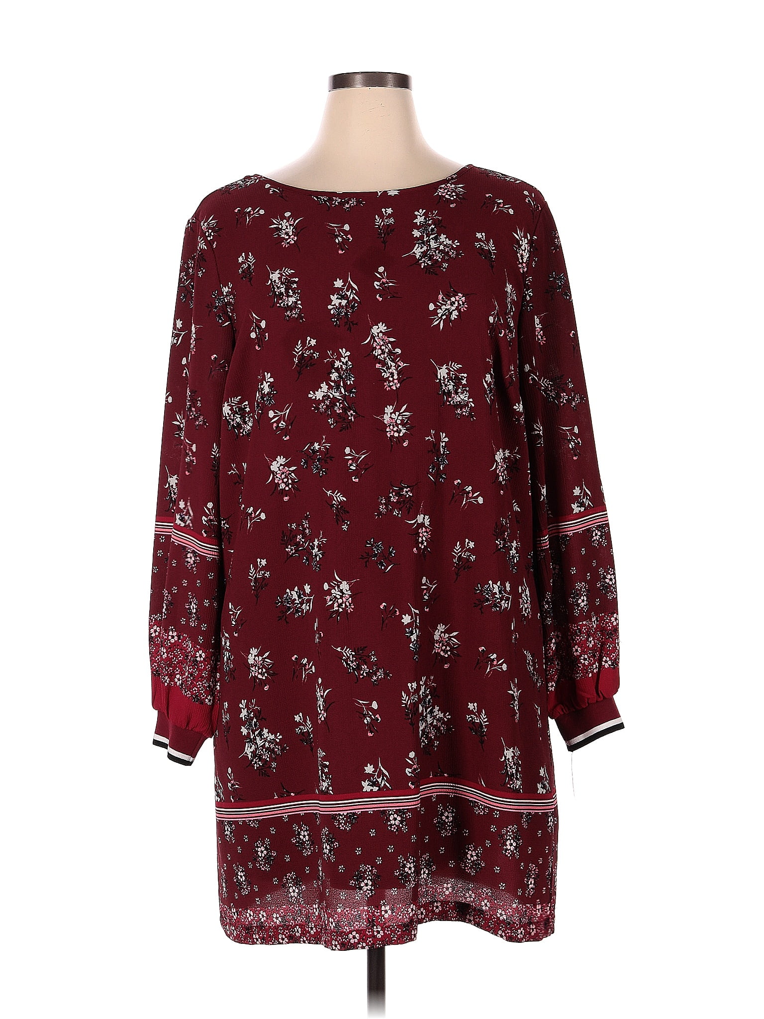 Maurices Burgundy Casual Dress Size XL - 55% off | ThredUp