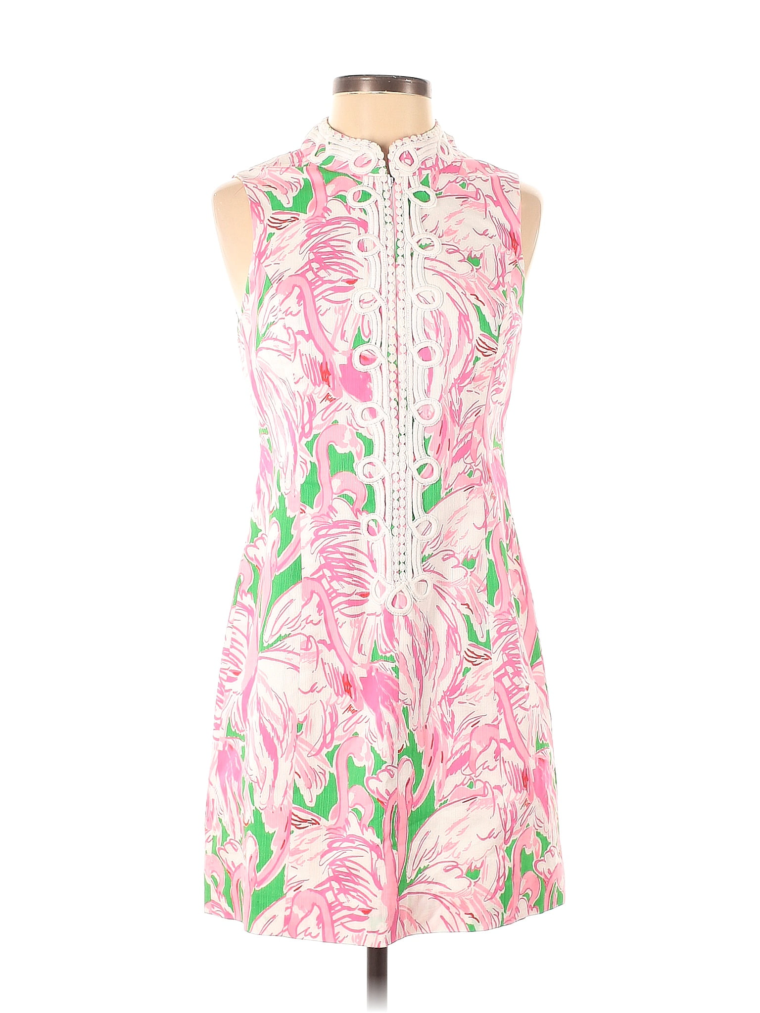 Lilly Pulitzer 100 Cotton Pink Casual Dress Size 4 73 Off Thredup