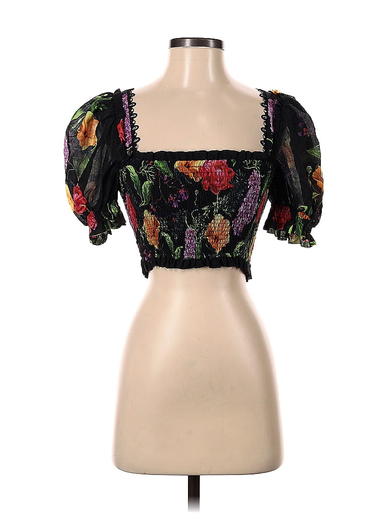 Charo Ruiz Ibiza Black Short Sleeve Blouse Size XS - 79% off | ThredUp