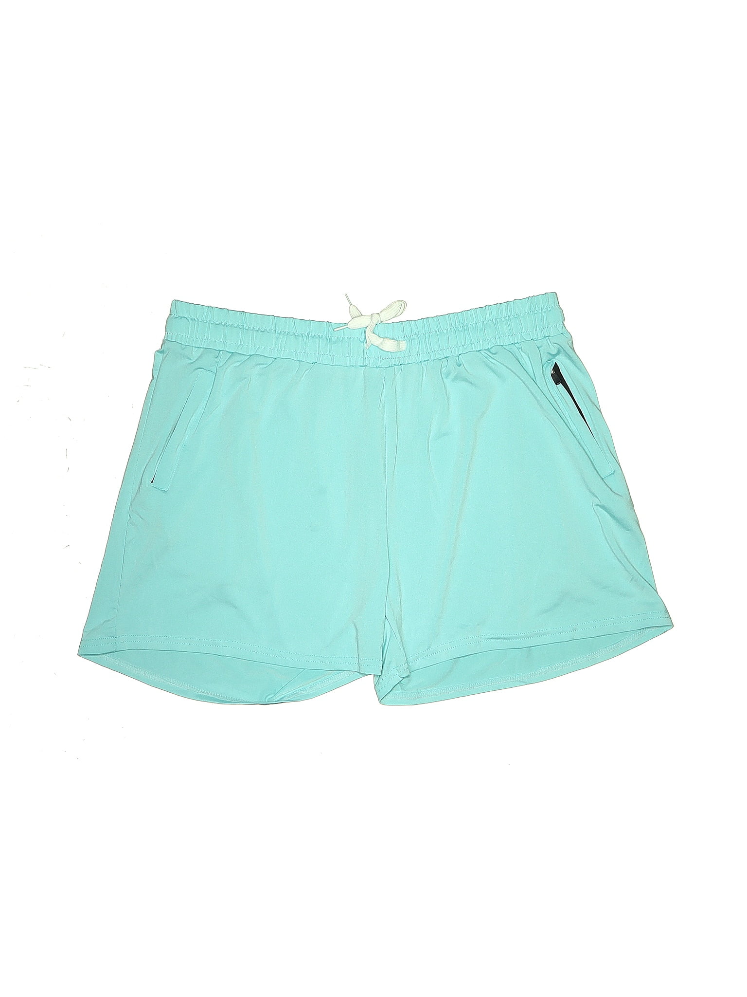 Real Essentials Solid Blue Teal Athletic Shorts Size M - 38% off | ThredUp