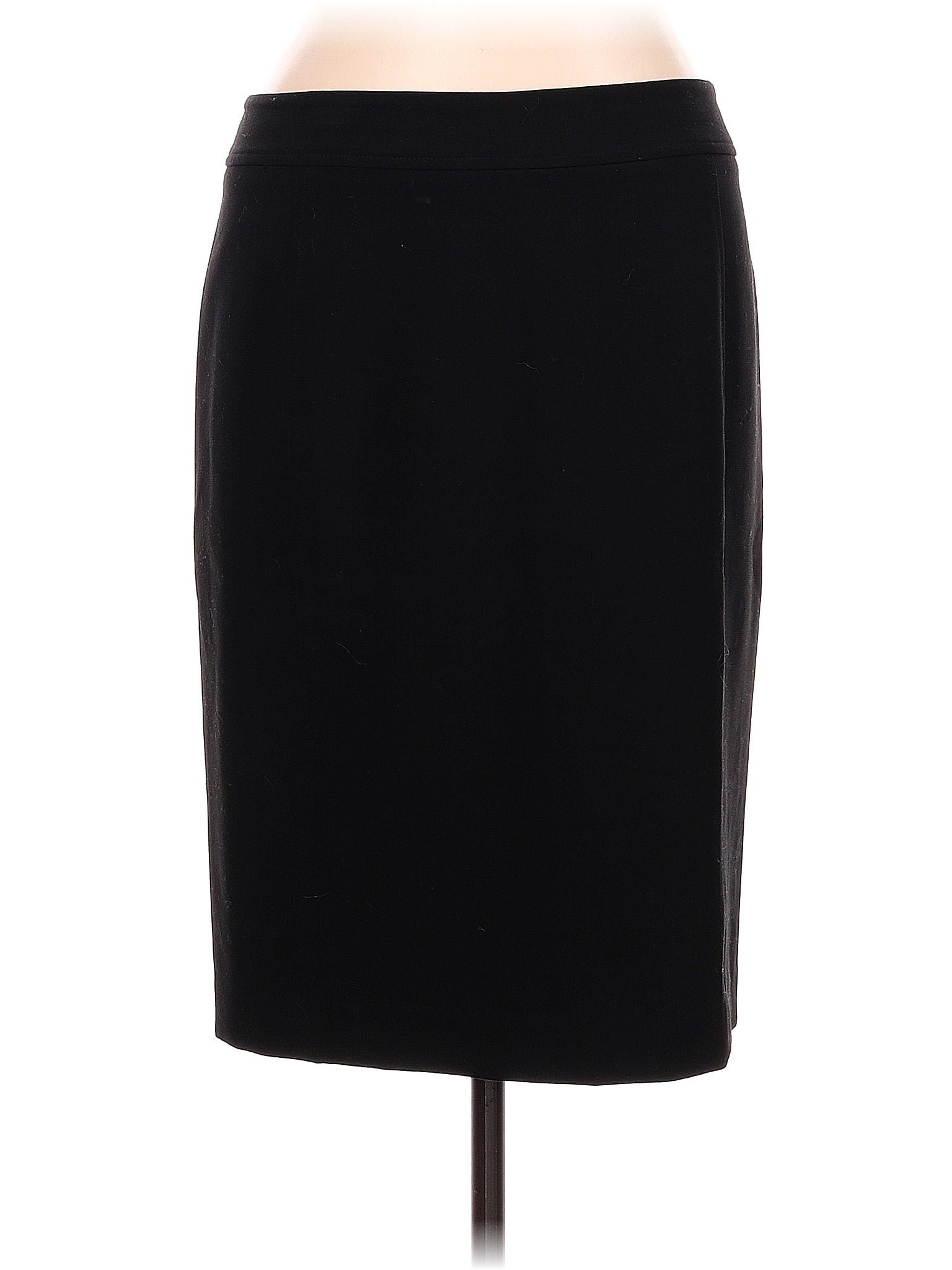 Ann Taylor Loft Solid Black Casual Skirt Size 10 72 Off Thredup