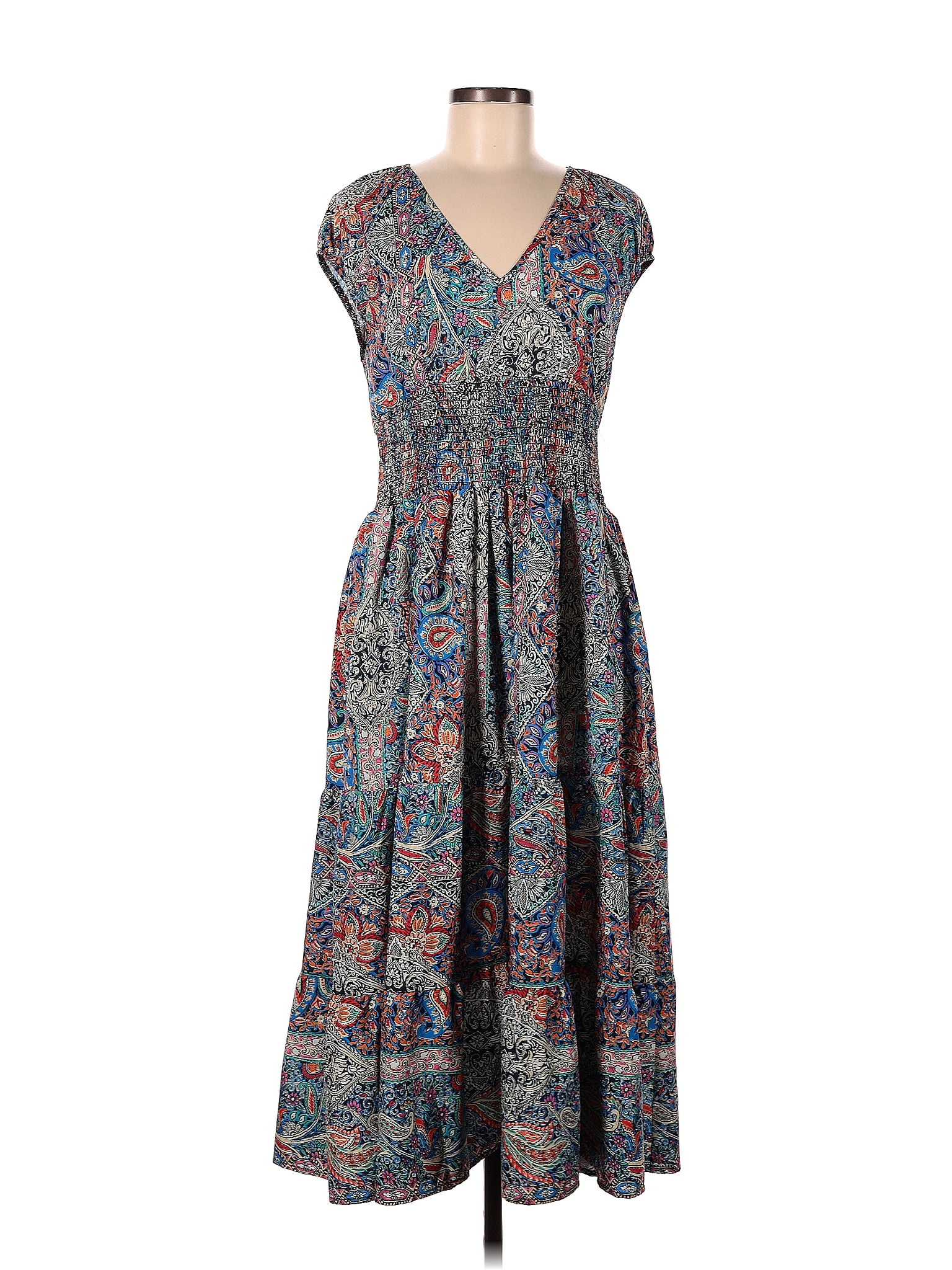 Unbranded Multi Color Gray Casual Dress Size L 49 Off Thredup