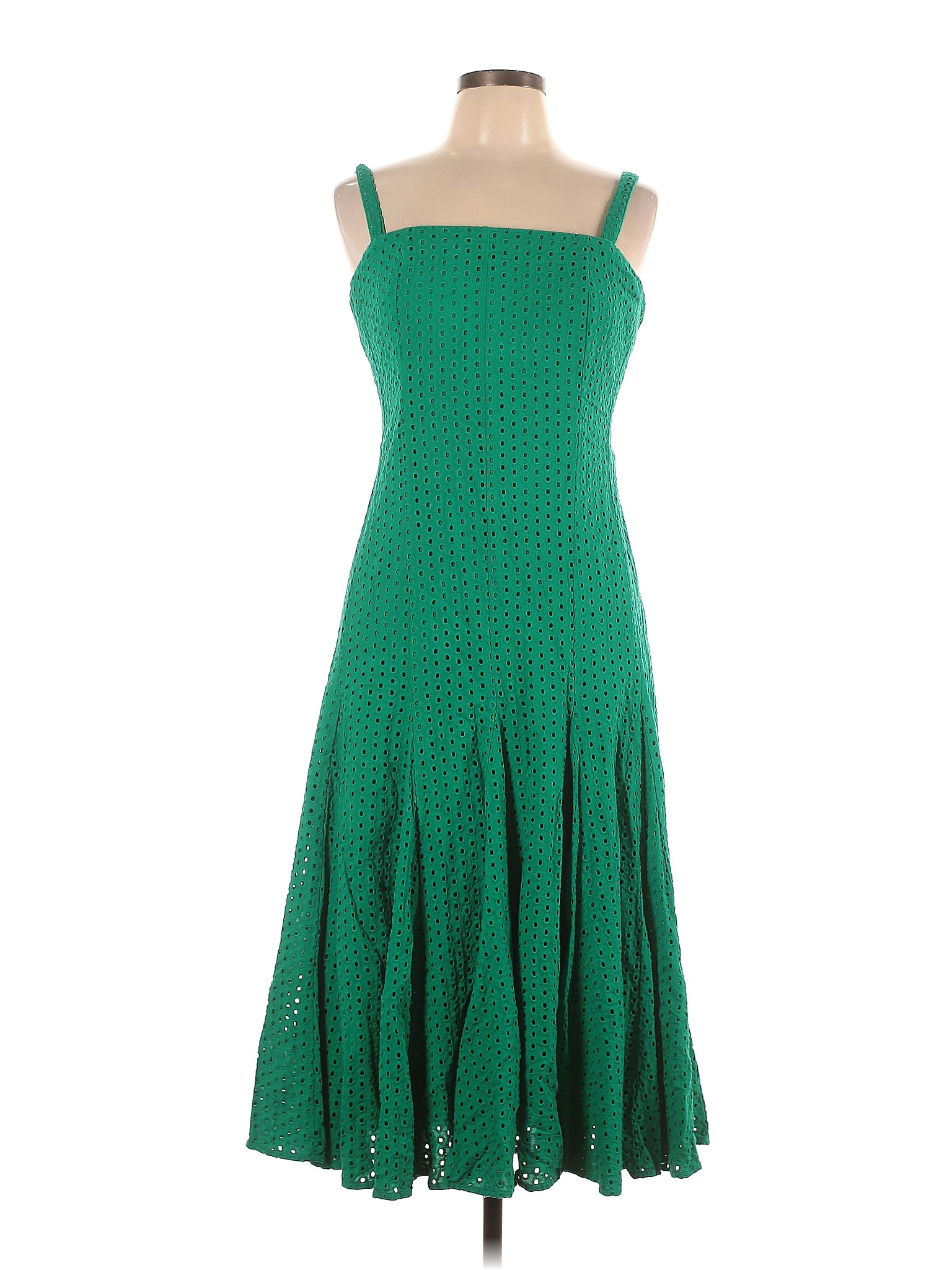 Maeve By Anthropologie 100 Cotton Green Casual Dress Size 12 62 Off