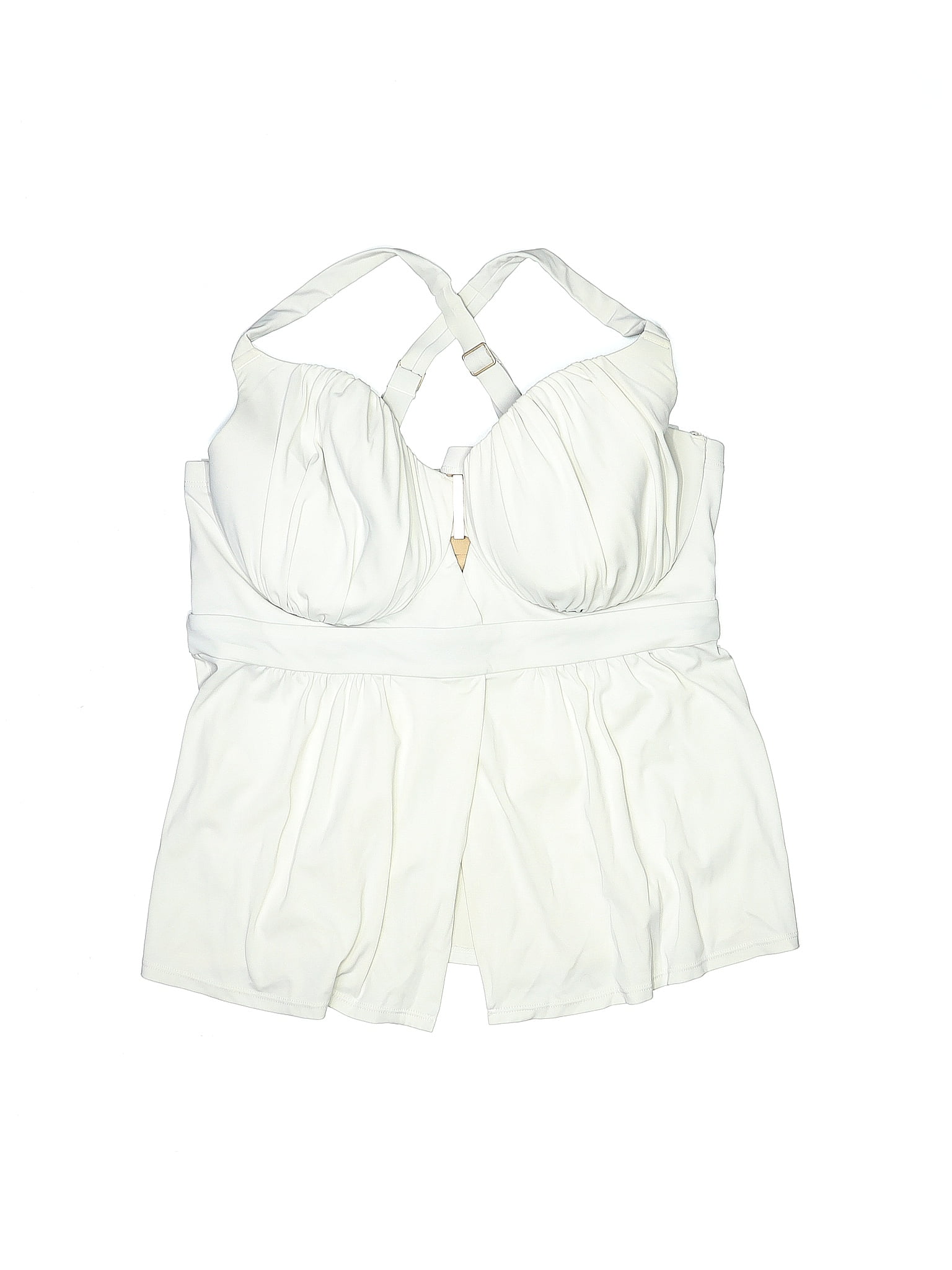 6th And Lane Solid White Ivory Swimsuit Top Size Xl 40d 59 Off Thredup