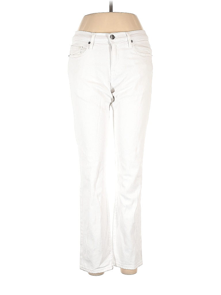 FRAME Denim Solid White Silver Jeans 30 Waist - 84% off | ThredUp