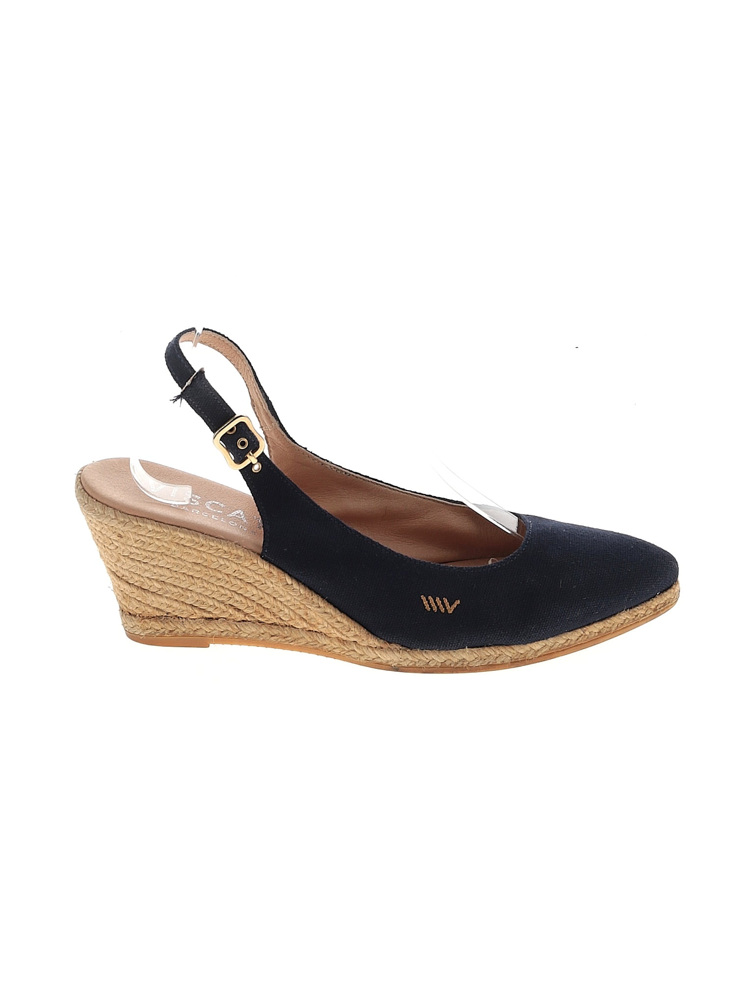 Viscata Solid Black Blue Wedges Size 40 (EU) - 68% off | ThredUp