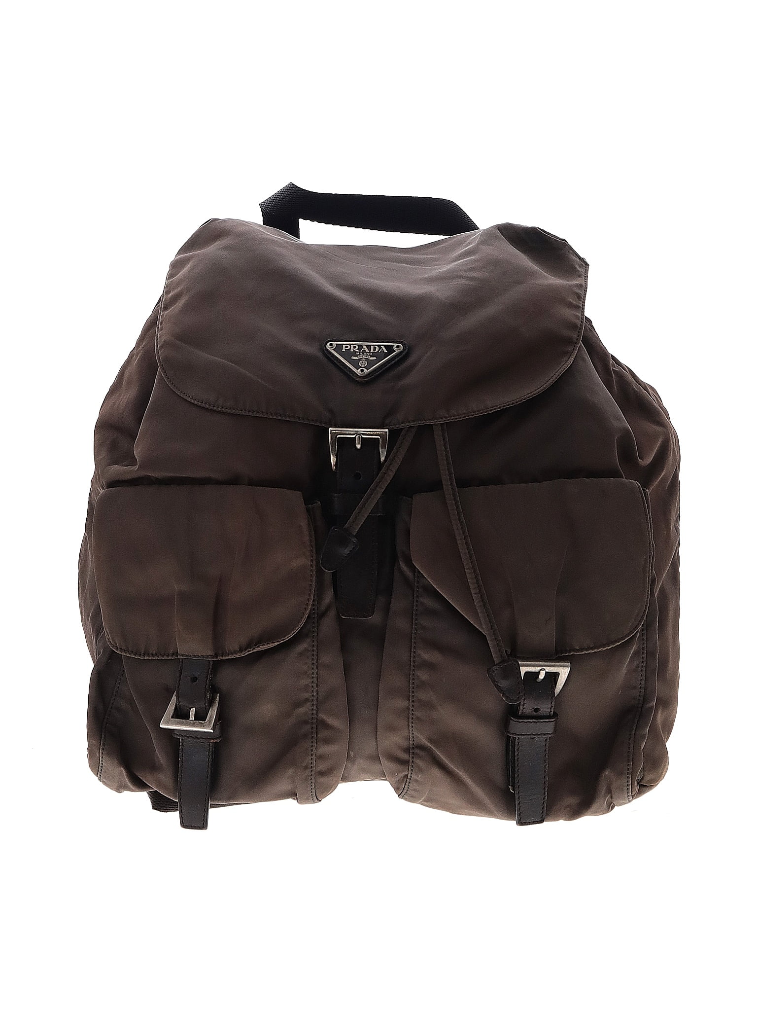 Prada 100% Nylon Brown Backpack One Size - 82% off | ThredUp