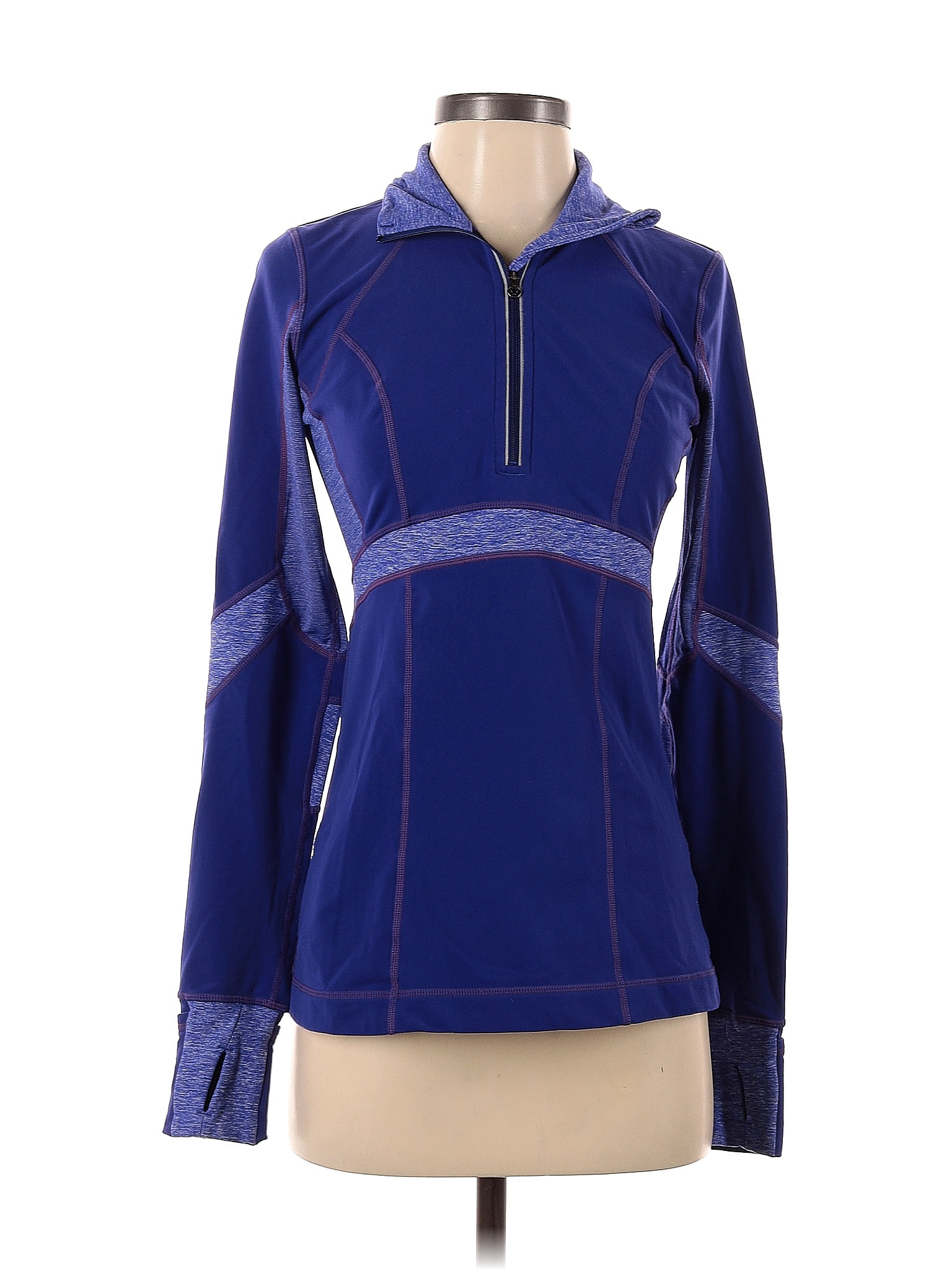 Lululemon Athletica Color Block Solid Blue Track Jacket Size 6 - 73% ...