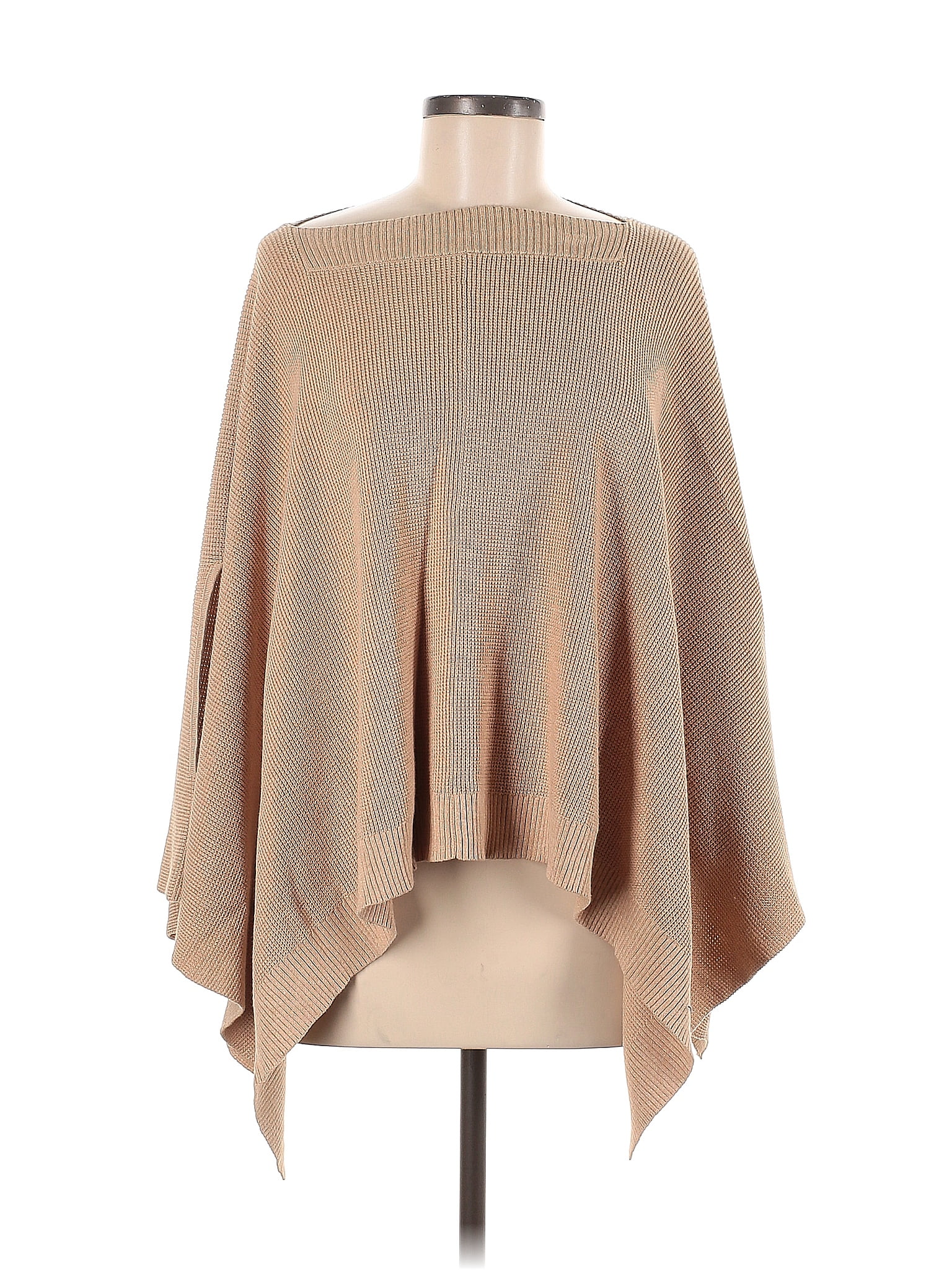 J. McLaughlin Solid Tan Poncho One Size - 63% off | ThredUp