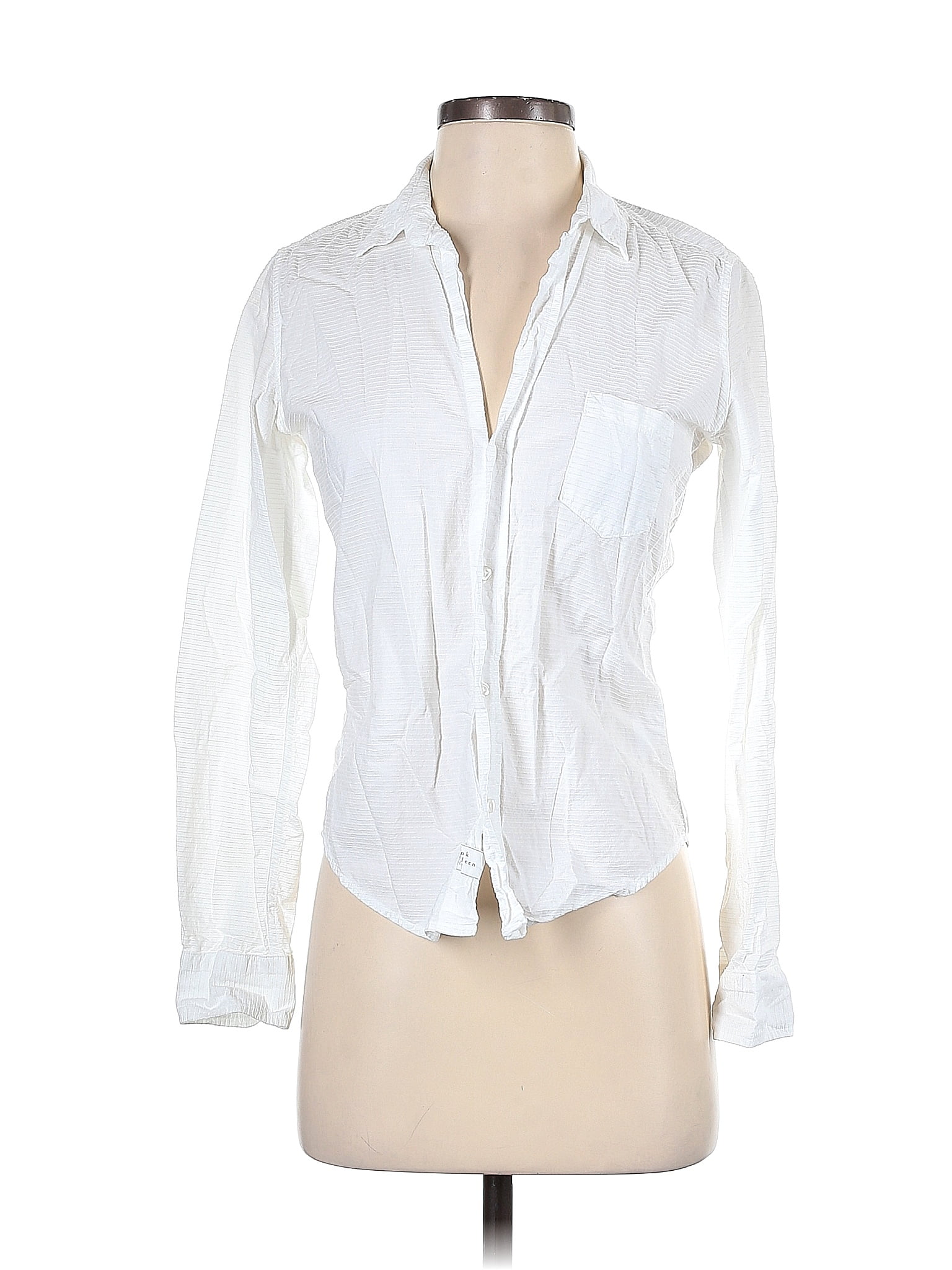 Frank & Eileen 100% Cotton White Long Sleeve Button-Down Shirt Size XS - 76% off | ThredUp